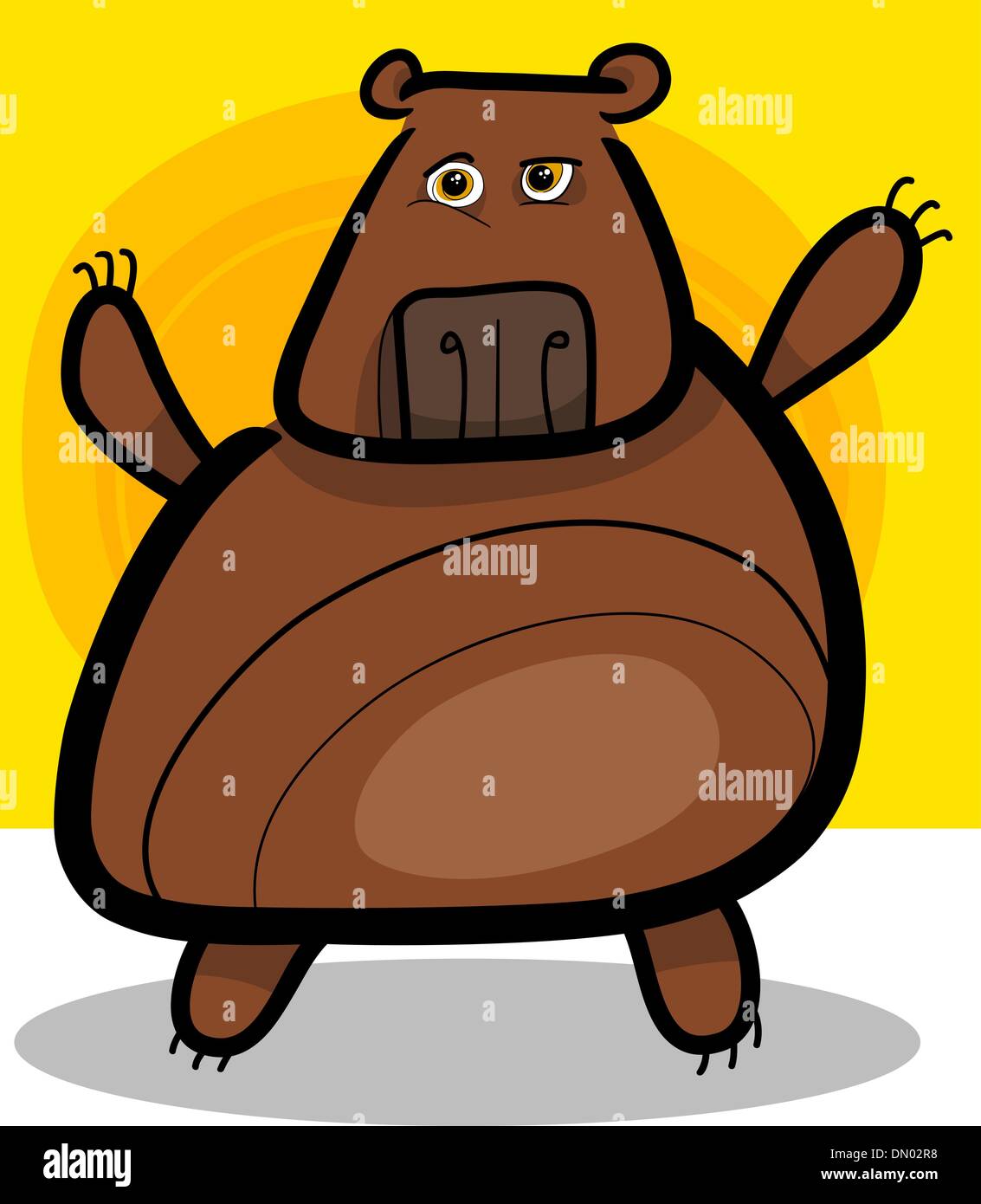 cartoon illustration of grizzly bear Stock Vector Image & Art - Alamy