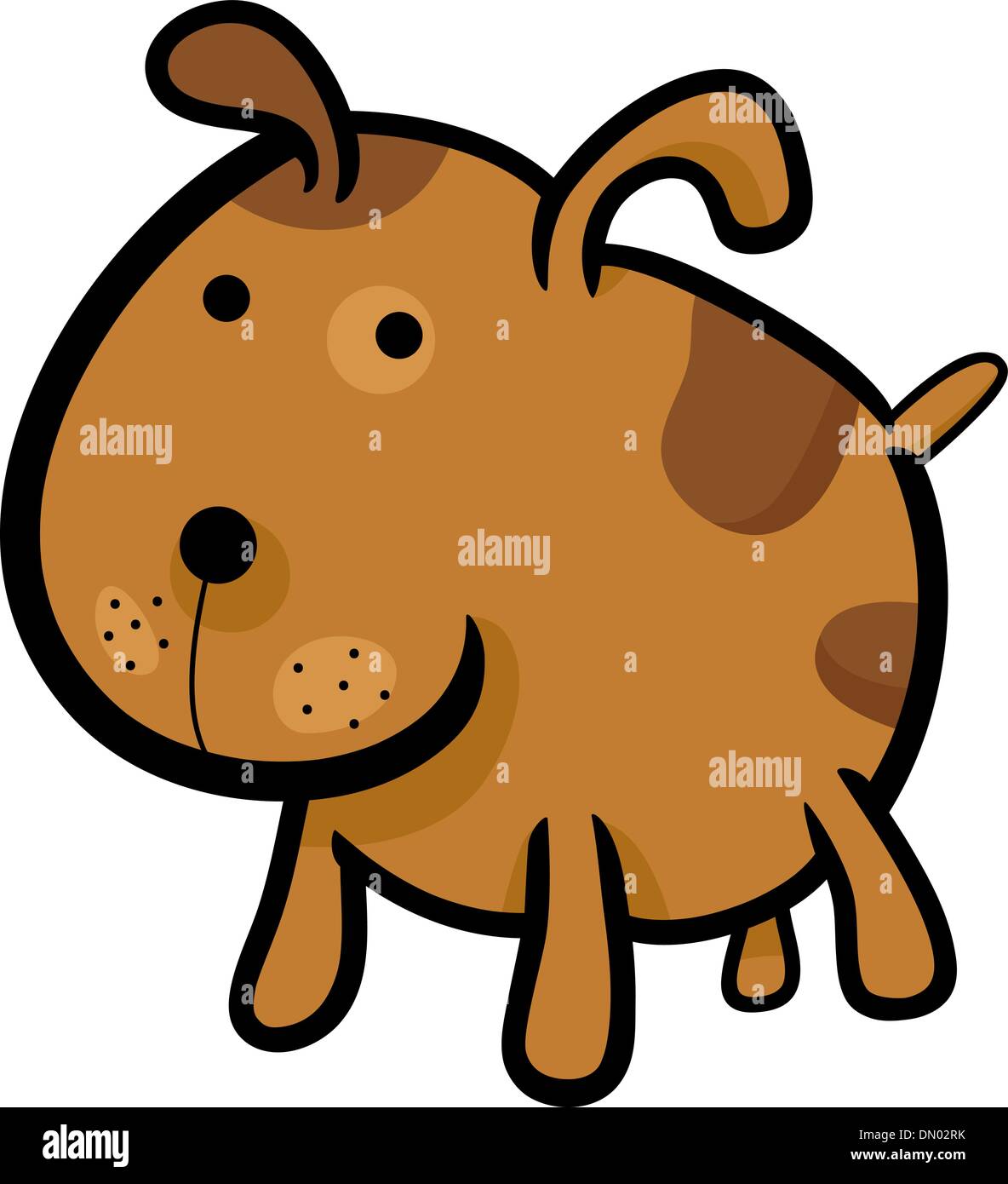 Cartoon illustration spotted dog hi-res stock photography and images ...