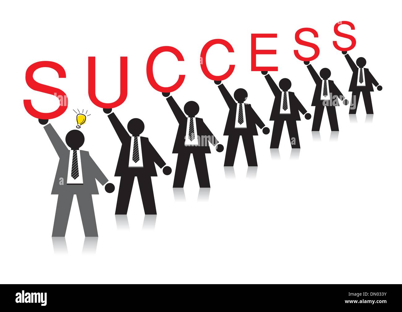 Successful teamwork icon Cut Out Stock Images & Pictures - Alamy