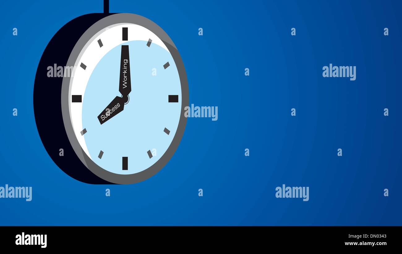 Word clock Stock Vector Images - Alamy