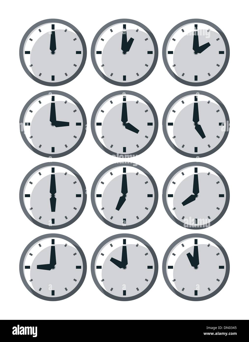 Clock Stock Vector Images - Alamy