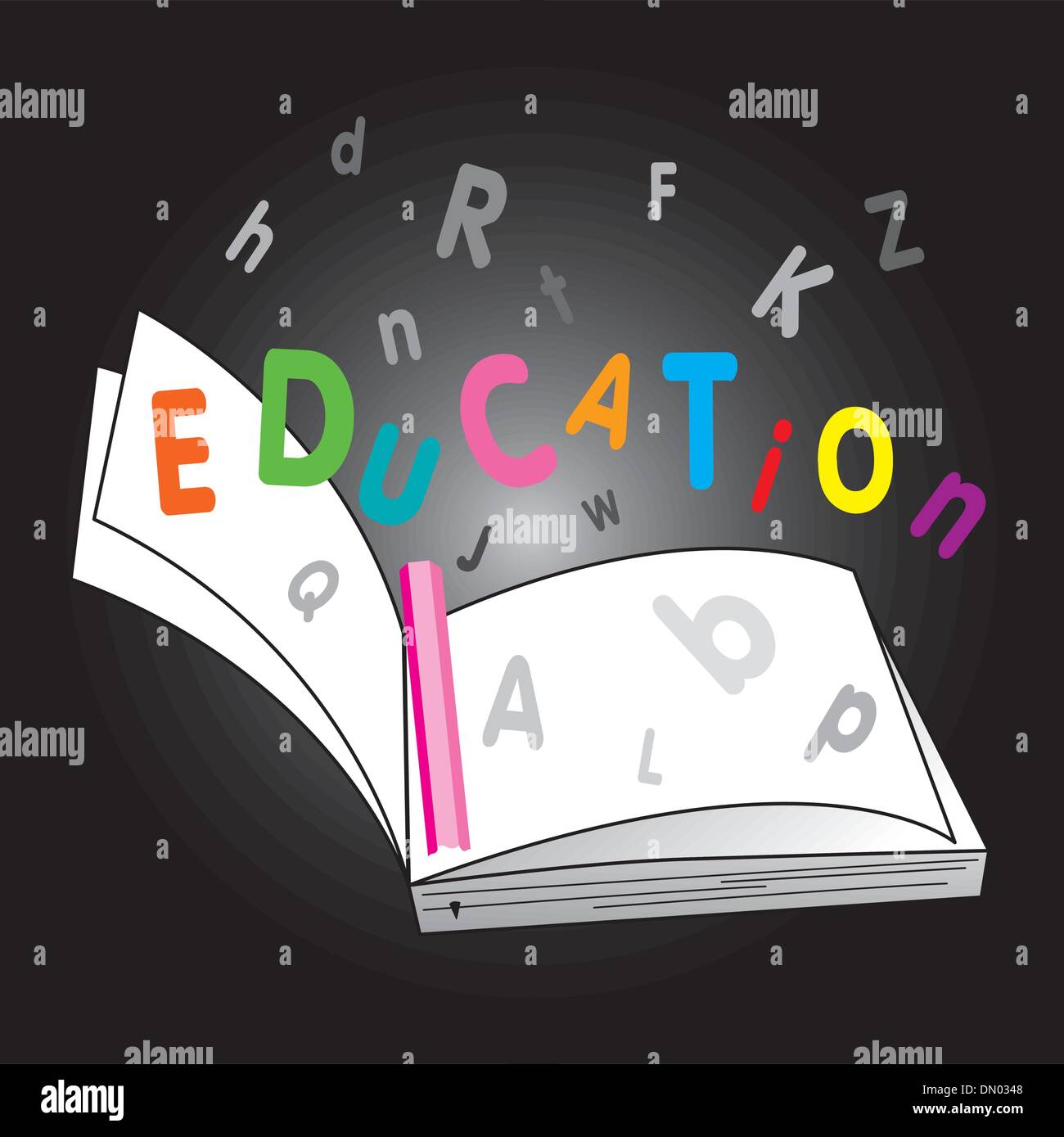 Education book Stock Vector Images - Alamy