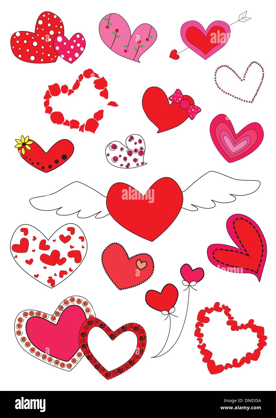 Hearts design hi-res stock photography and images - Alamy