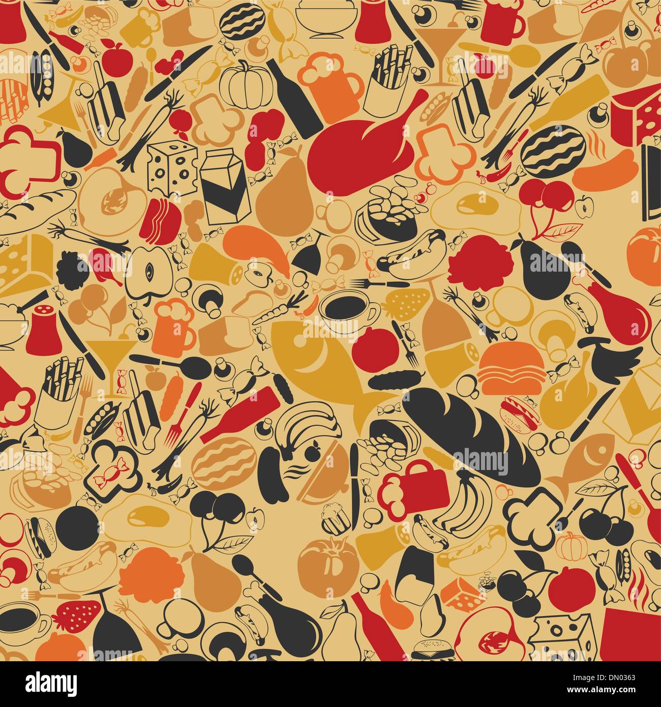 food Stock Vector Images - Alamy