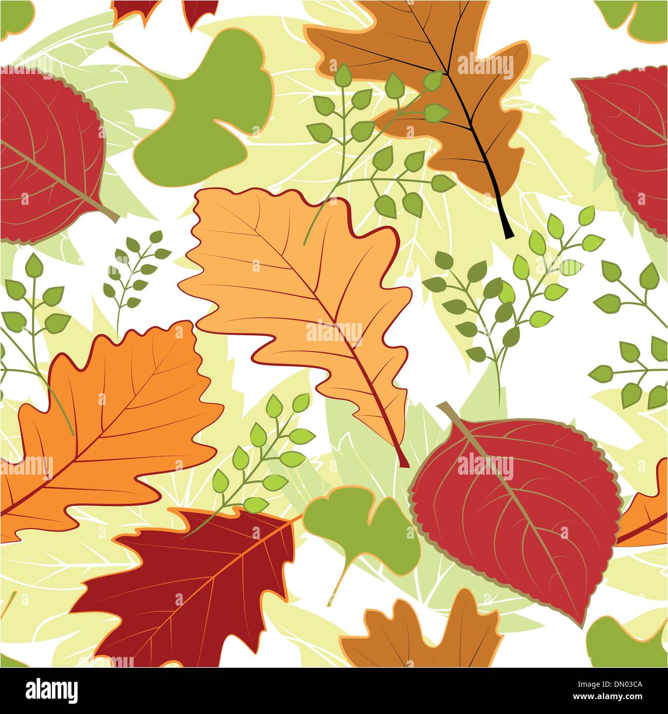 Autumn maple leaves seamless Stock Vector Images - Alamy