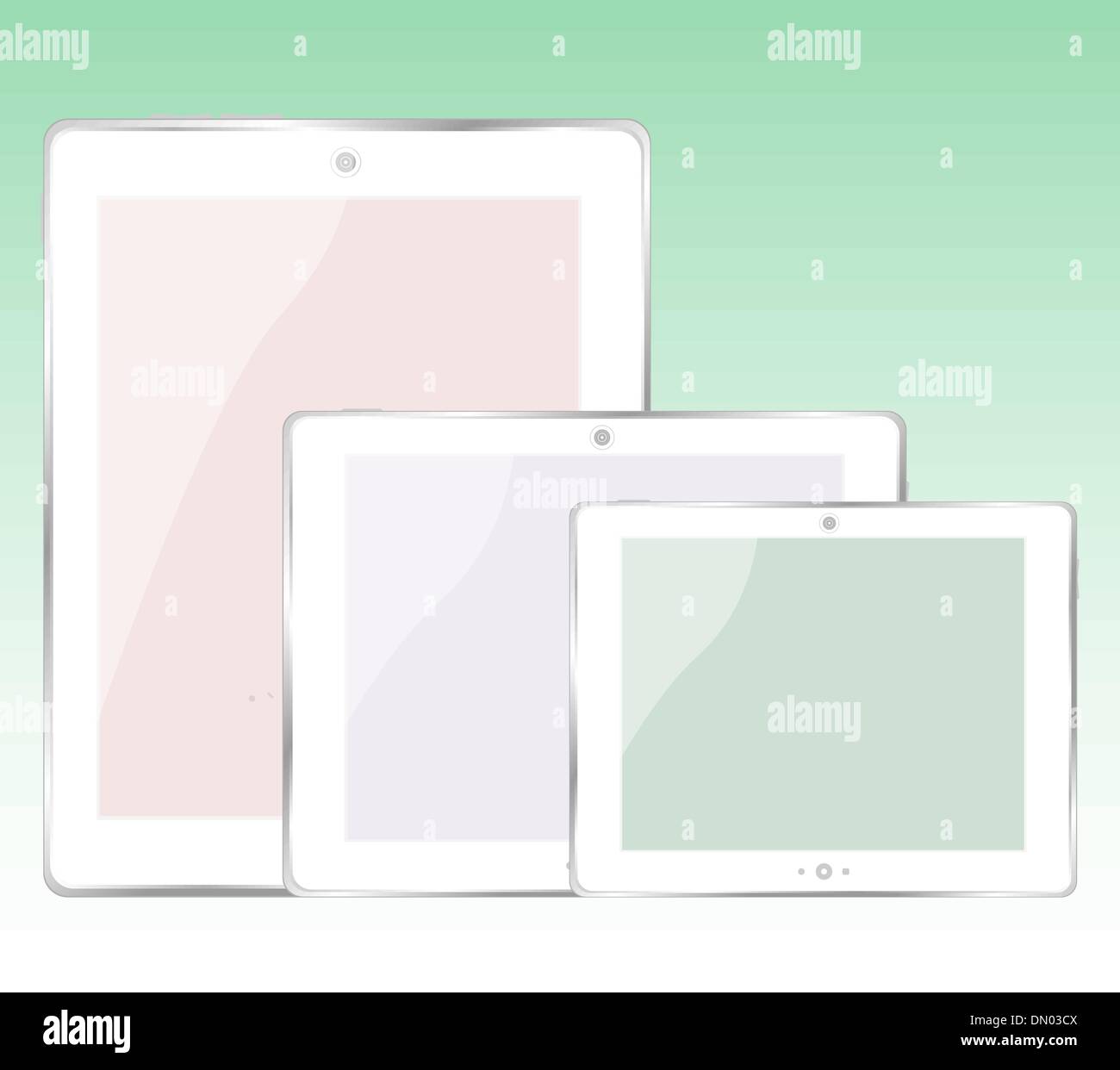 Tablet green screen on Stock Vector Images - Alamy