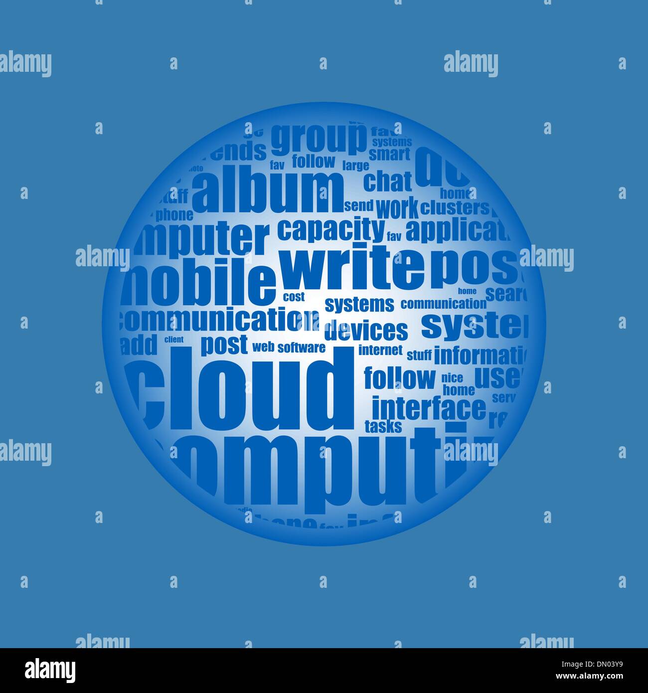 Cloud computing - word cloud background Stock Vector Image & Art - Alamy