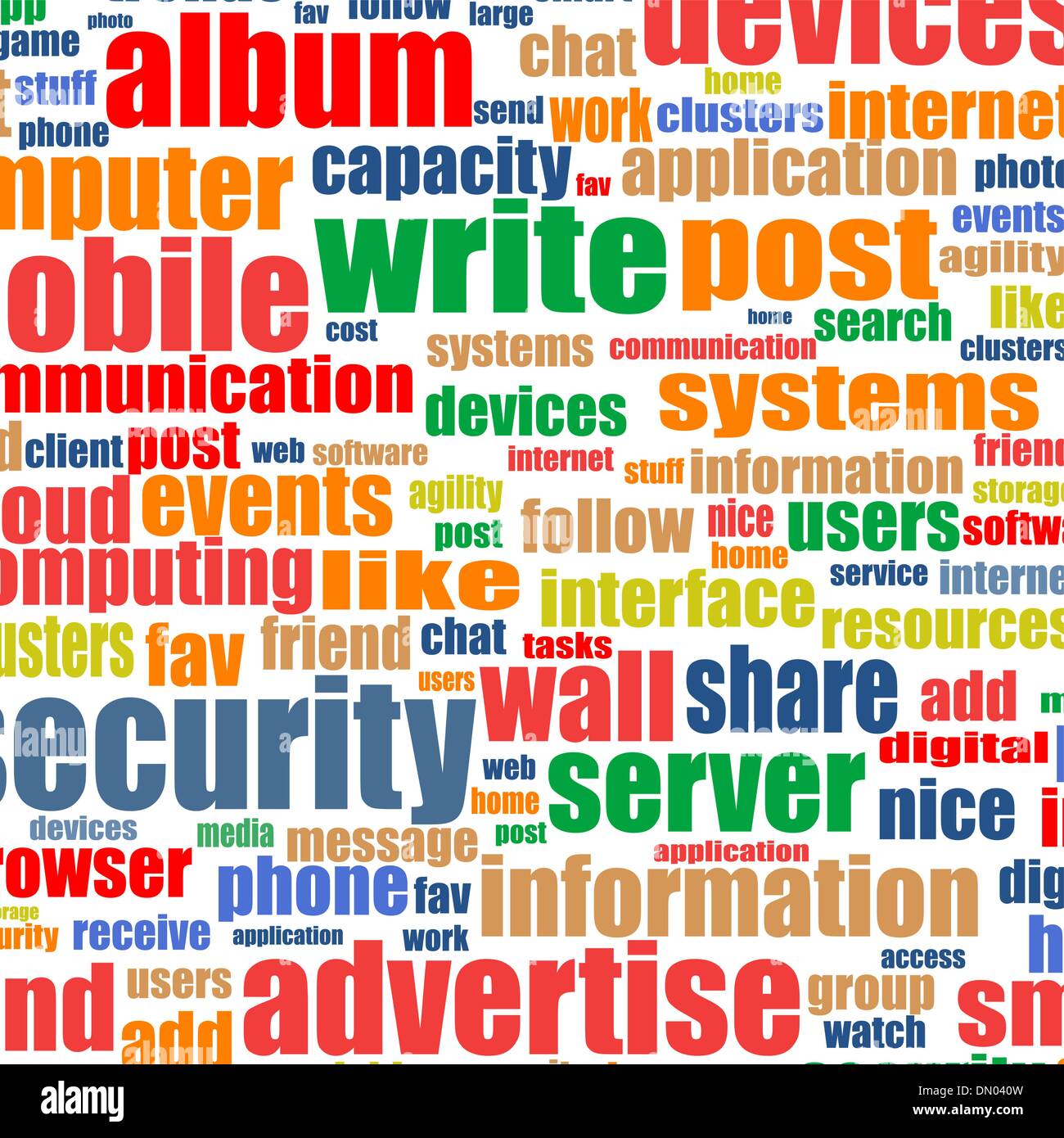 Social media concept in tag cloud Stock Vector Image & Art - Alamy