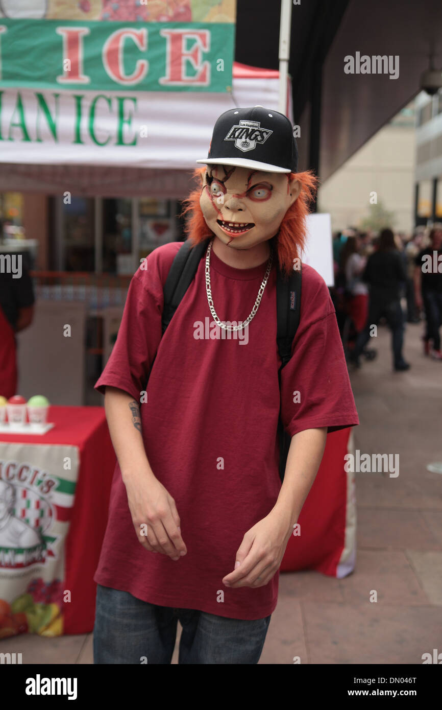 Denver's zombie crawl on 16th street mall Stock Photo - Alamy