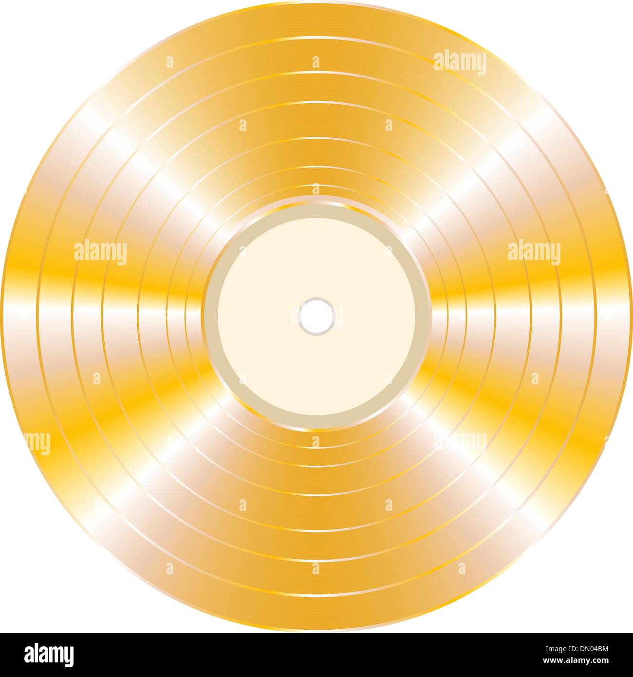 gold vinyl record on white background Stock Vector Image & Art - Alamy