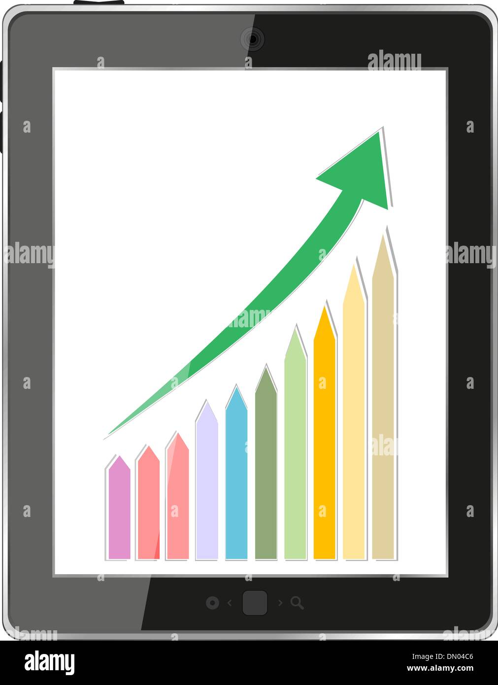 Laptop virtual screen document Stock Vector Images - Alamy