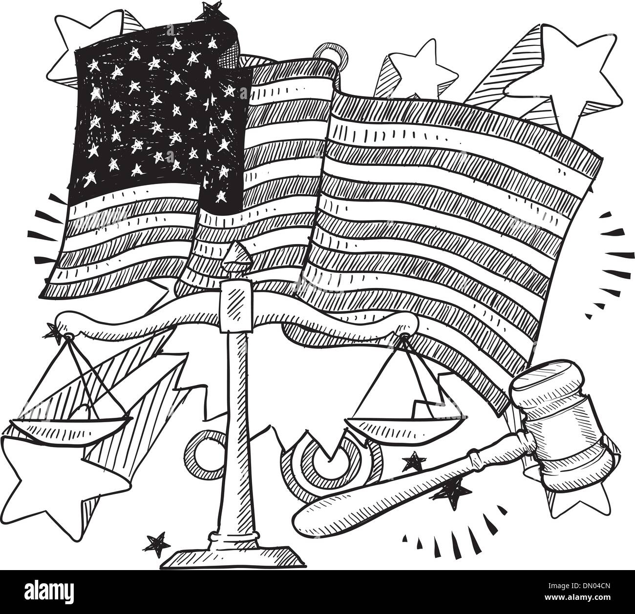 Justice law illustration Stock Vector Images - Alamy