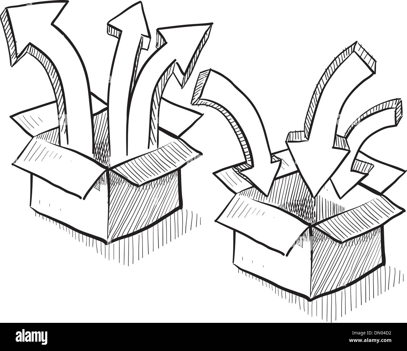 Shipping and distribution sketch Stock Vector Image & Art - Alamy