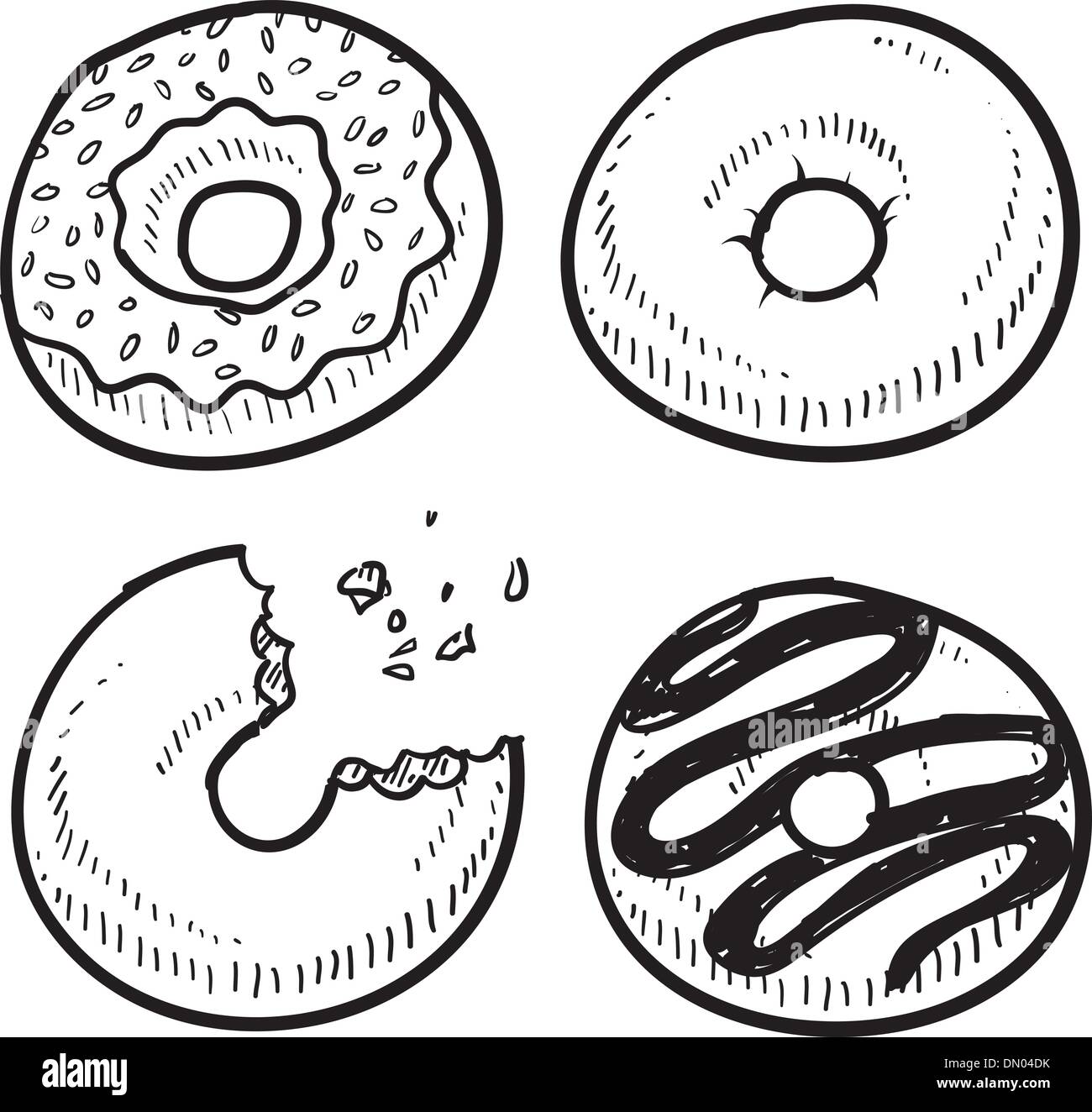 Fresh restaurant bakery assortment Stock Vector Images - Alamy