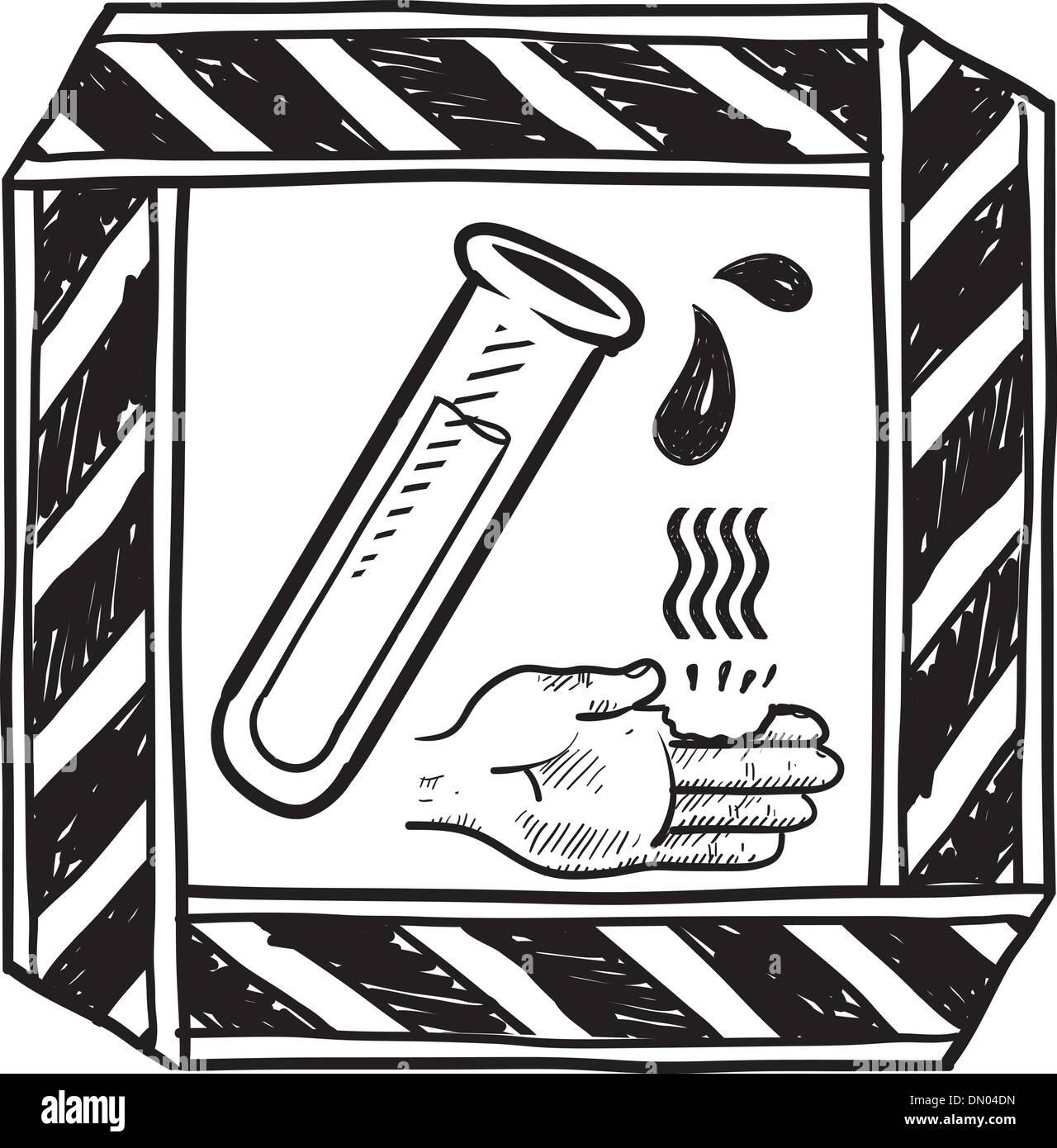 Chemical danger warning illustration Stock Vector Image & Art - Alamy