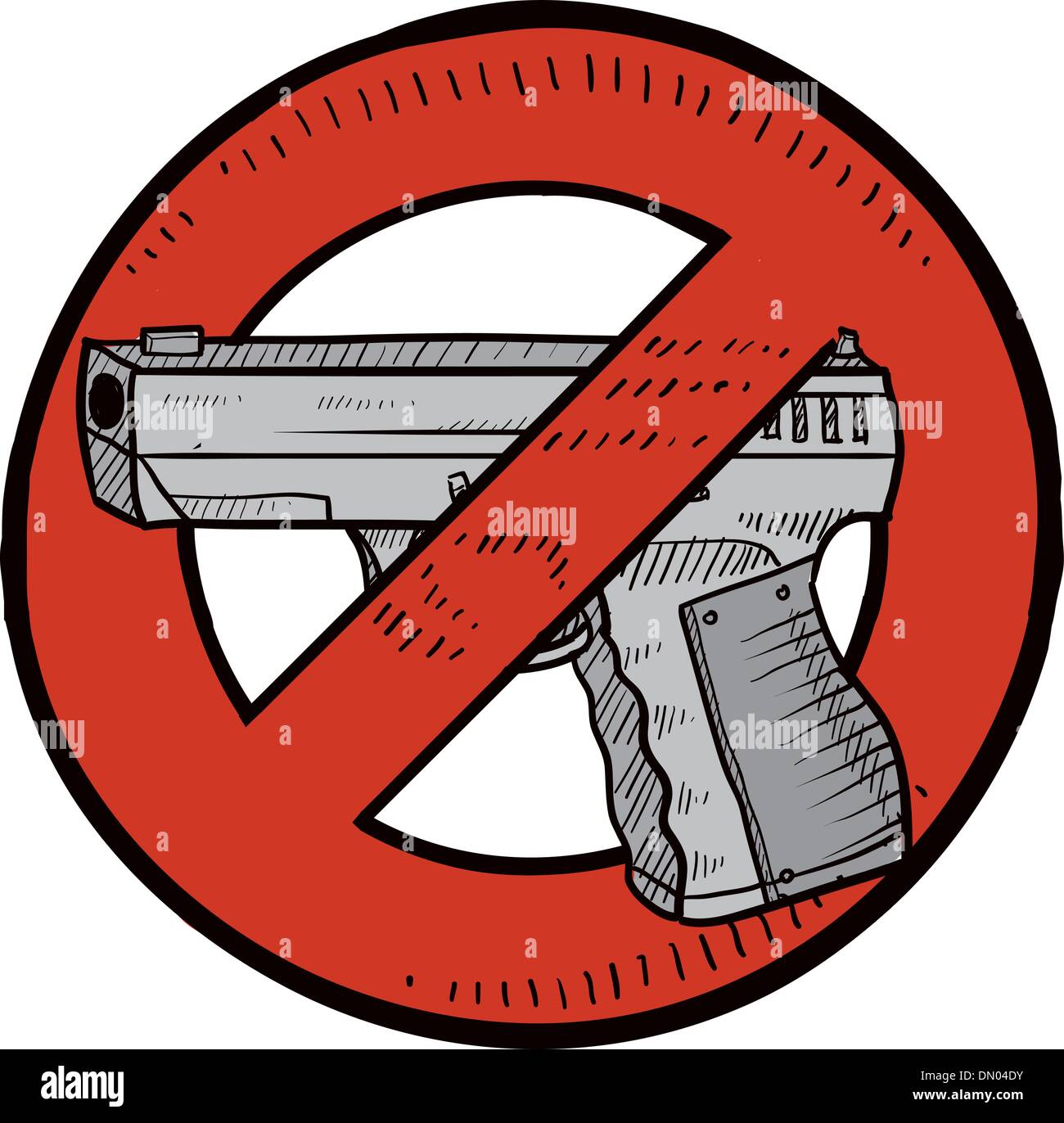 Gun control sketch Stock Vector Image & Art - Alamy