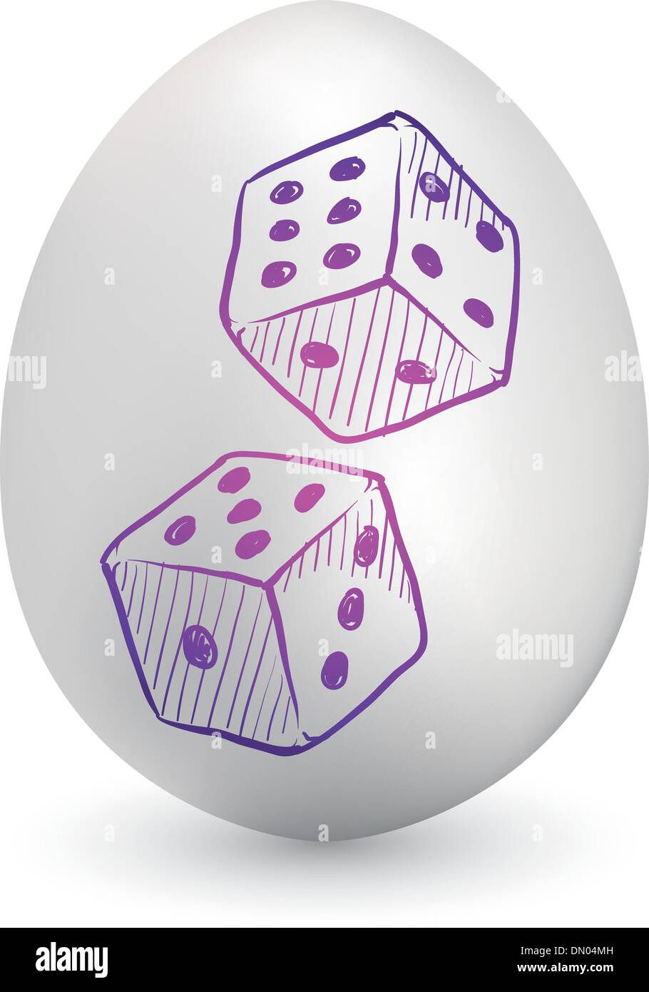 Dice easter egg vector Stock Vector Image & Art - Alamy