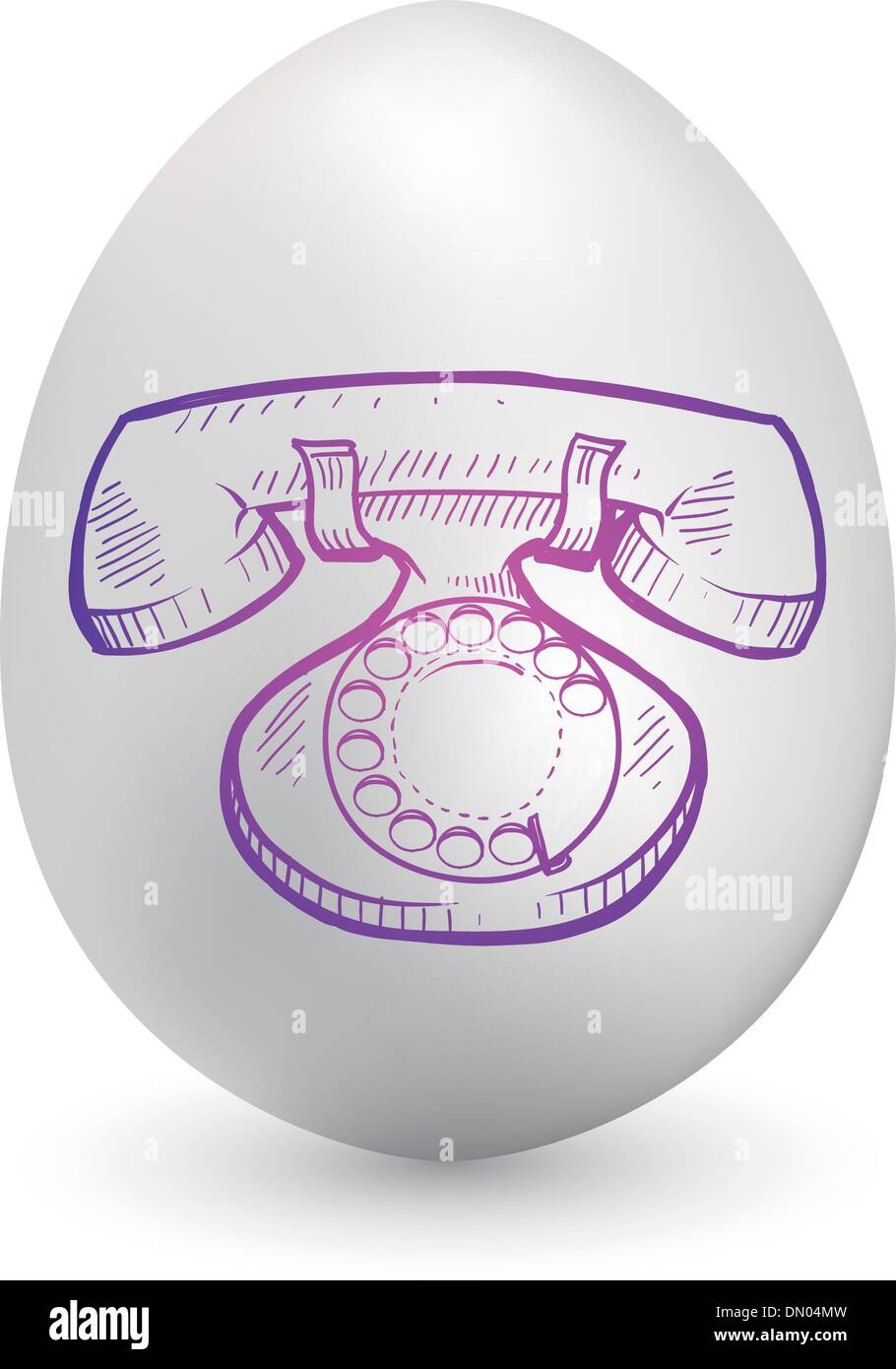 Retro telephone easter egg vector Stock Vector Image & Art - Alamy