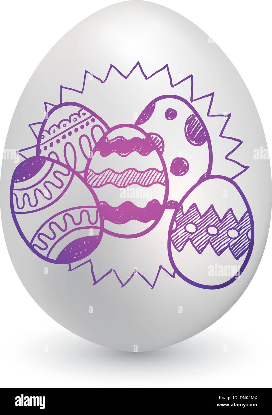 Easter egg vector Stock Vector Image & Art - Alamy