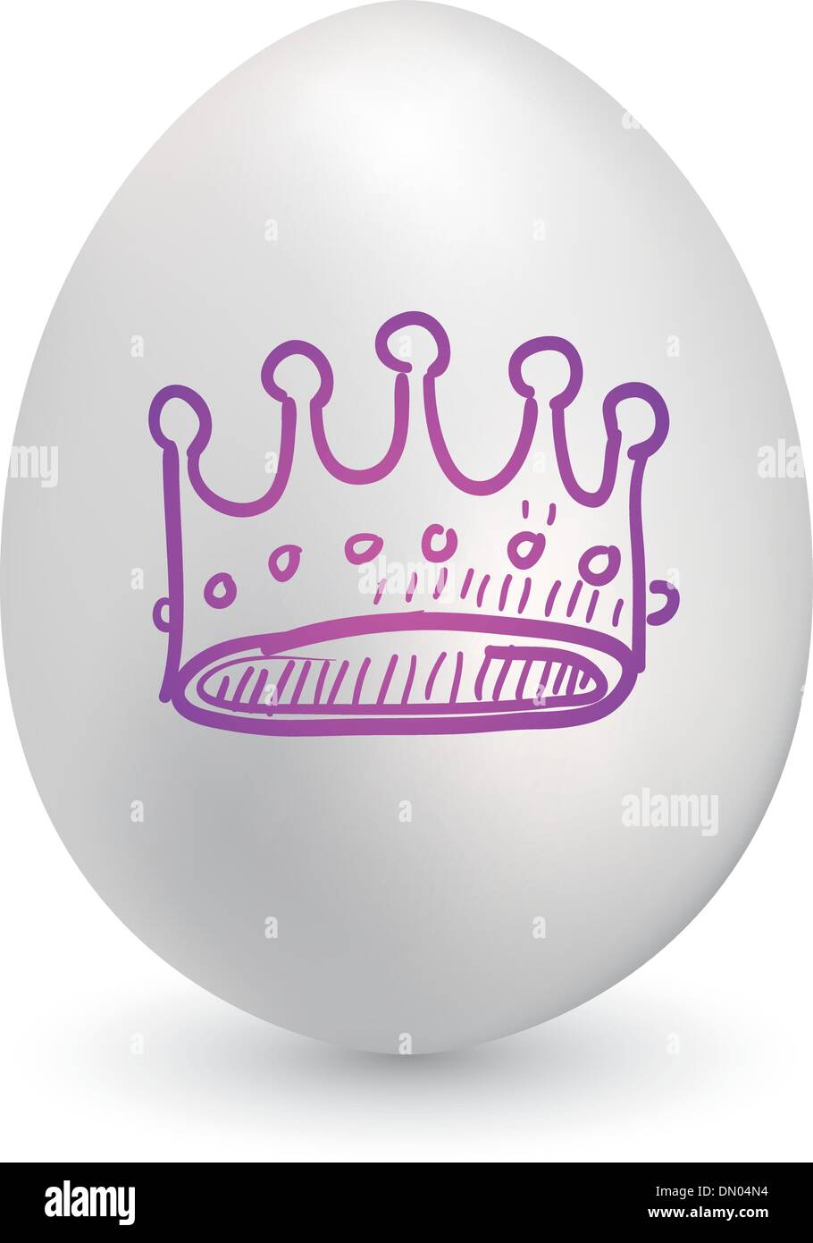 Vector doodle crown Stock Vector Images - Alamy