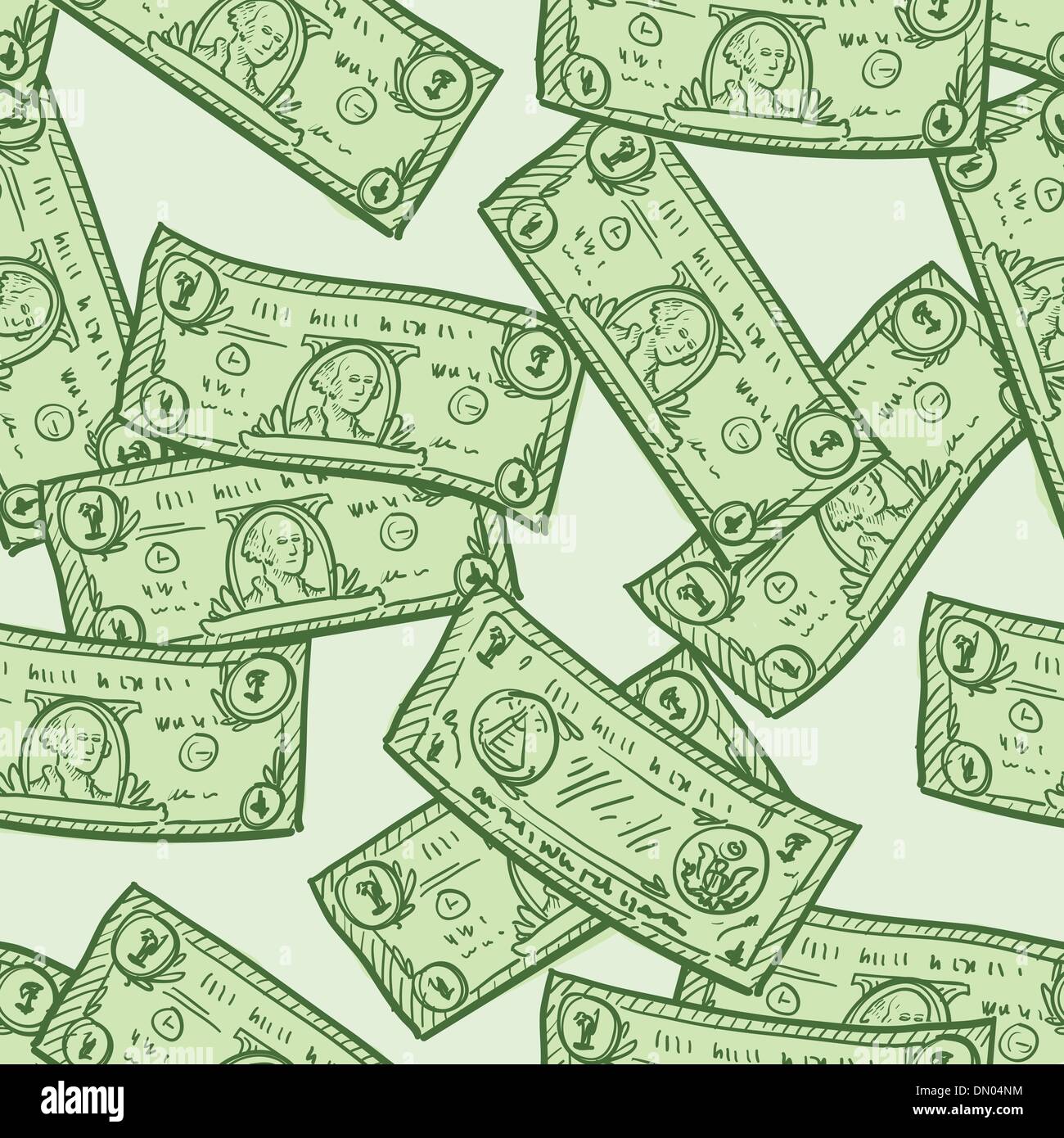 Seamless dollar bill vector background Stock Vector Image & Art - Alamy