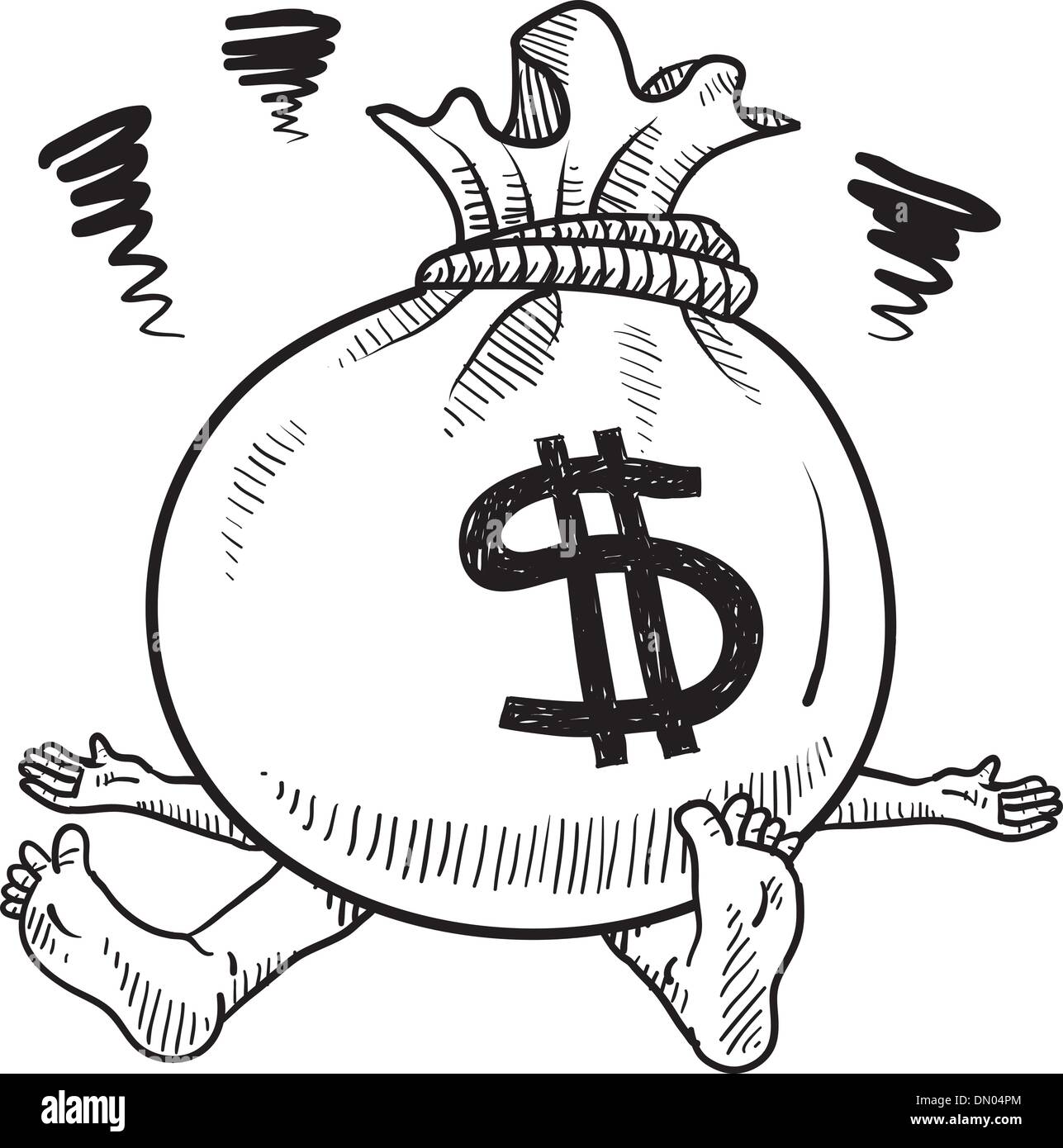 Crushed by finances vector Stock Vector Image & Art - Alamy