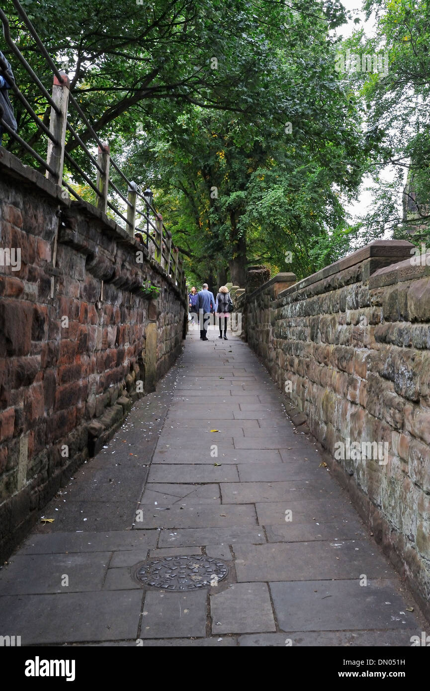 Chester wall walk hi-res stock photography and images - Alamy