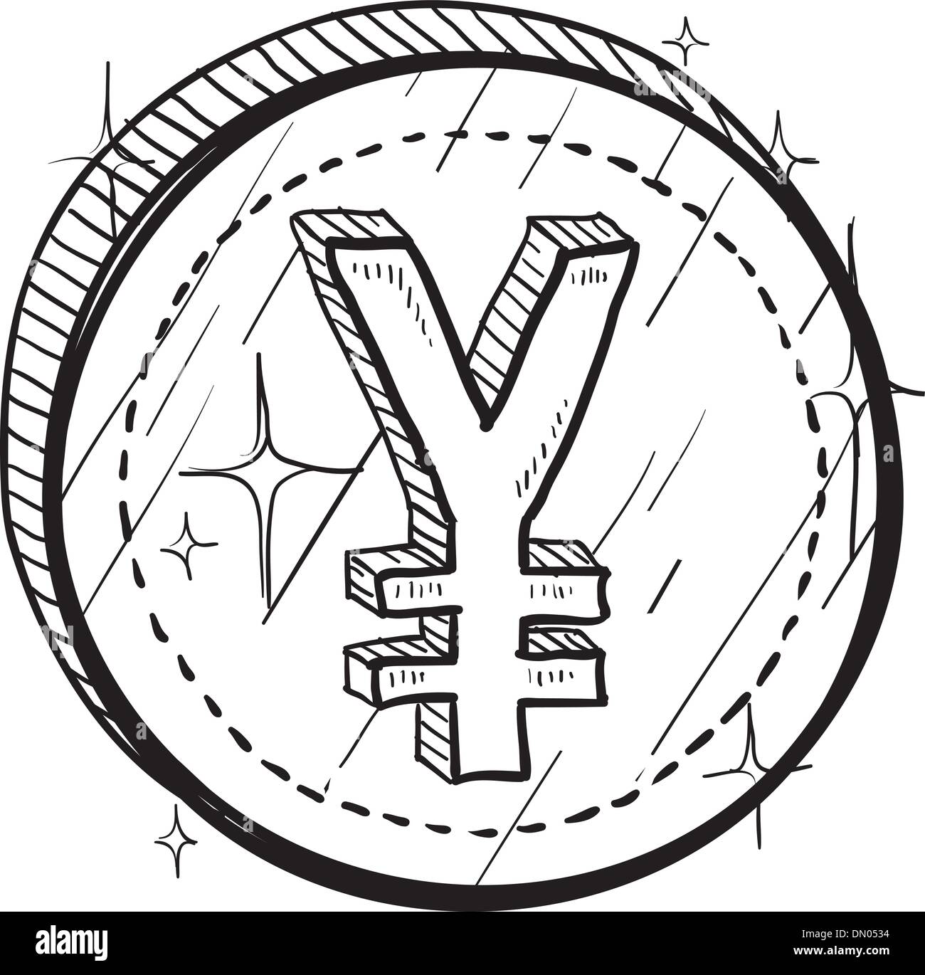 Yen sign vector vectors hi-res stock photography and images - Alamy