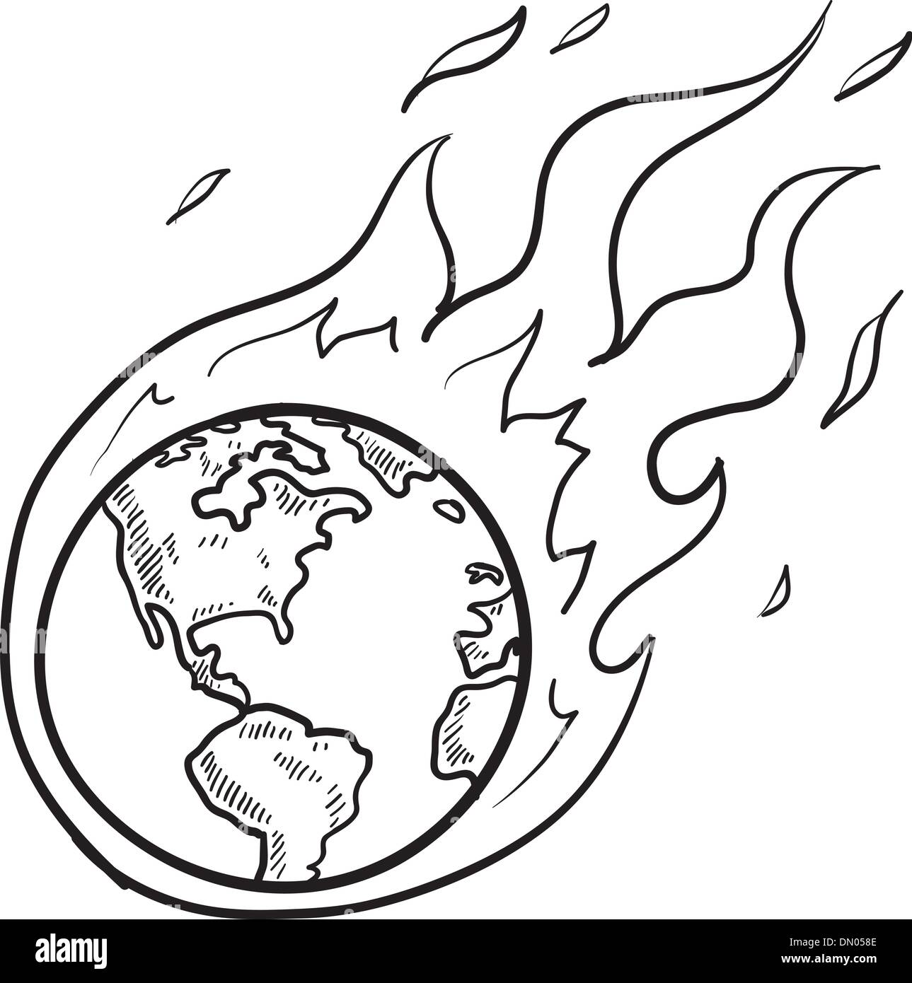 Sketch map of world hi-res stock photography and images - Alamy