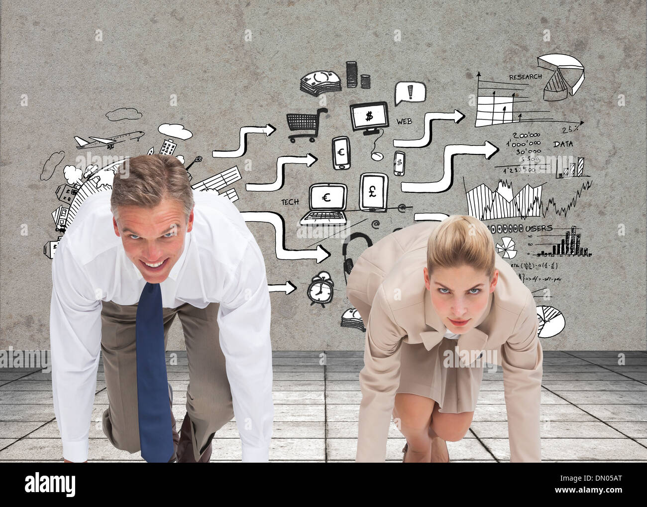 Grid people hi-res stock photography and images - Alamy