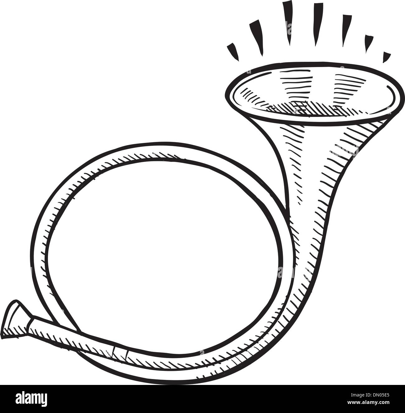 Herald's trumpet Stock Vector Images - Alamy