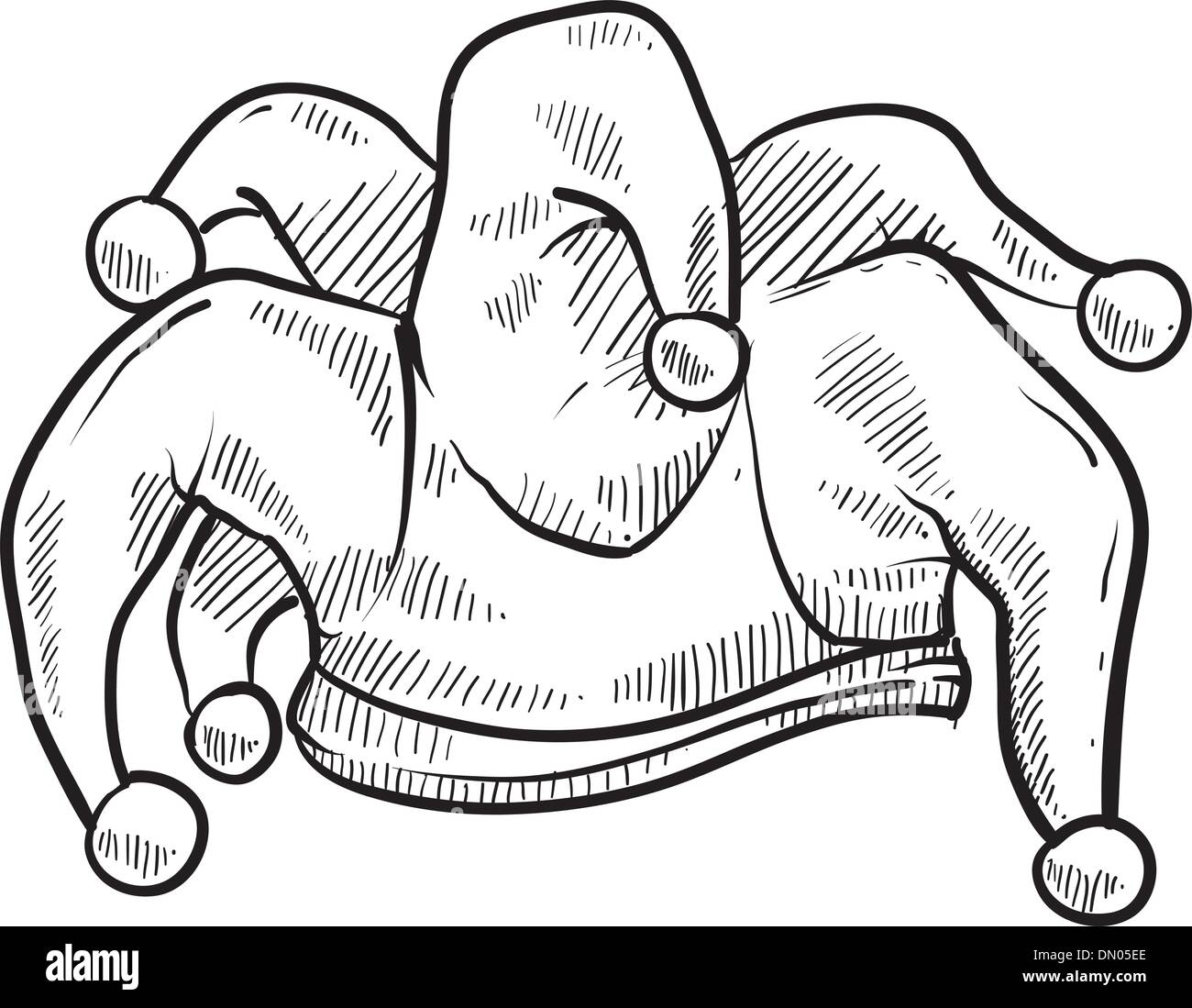 Jester hat vector vectors Stock Vector Images - Alamy