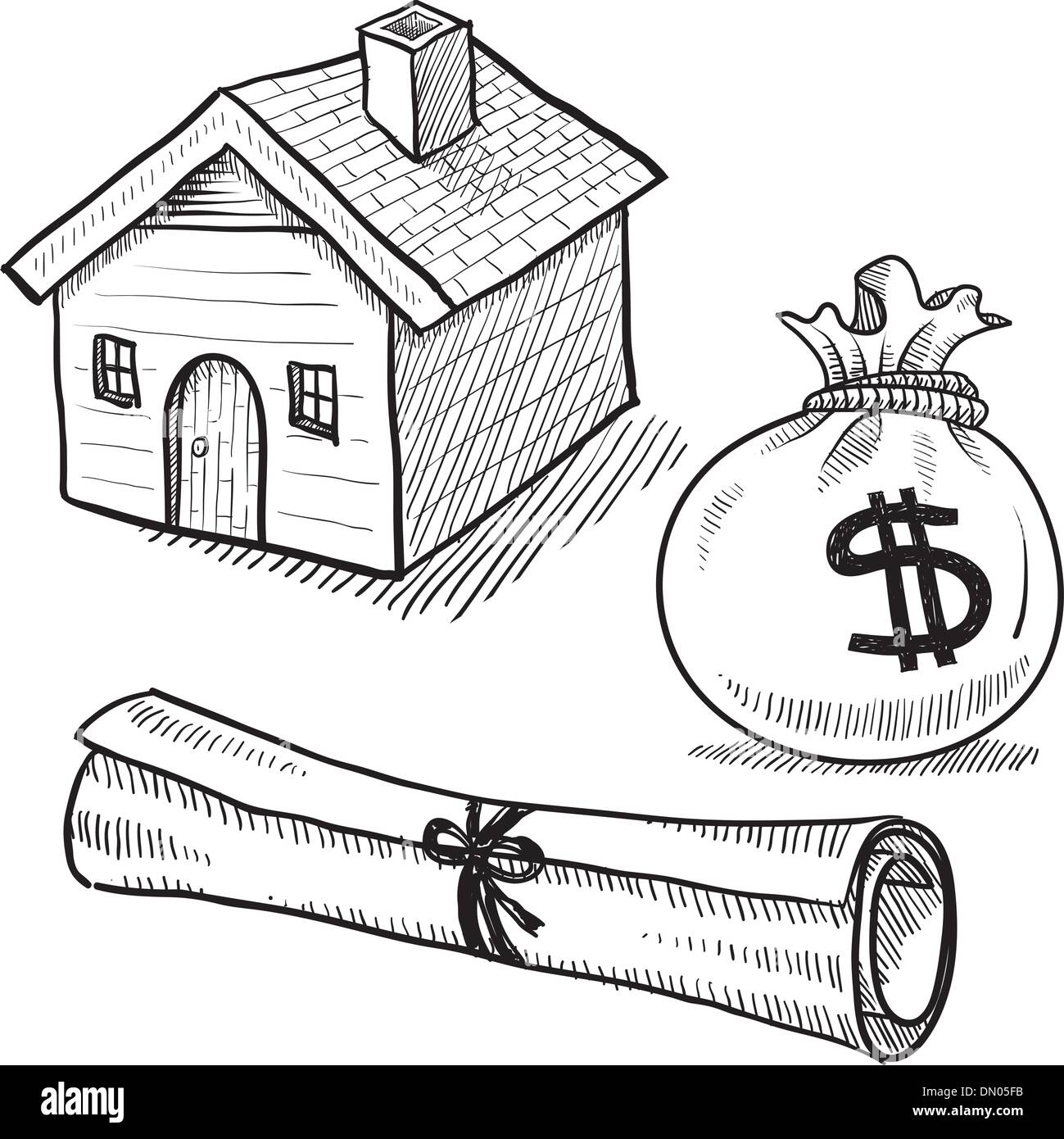 Title deed land Stock Vector Images - Alamy