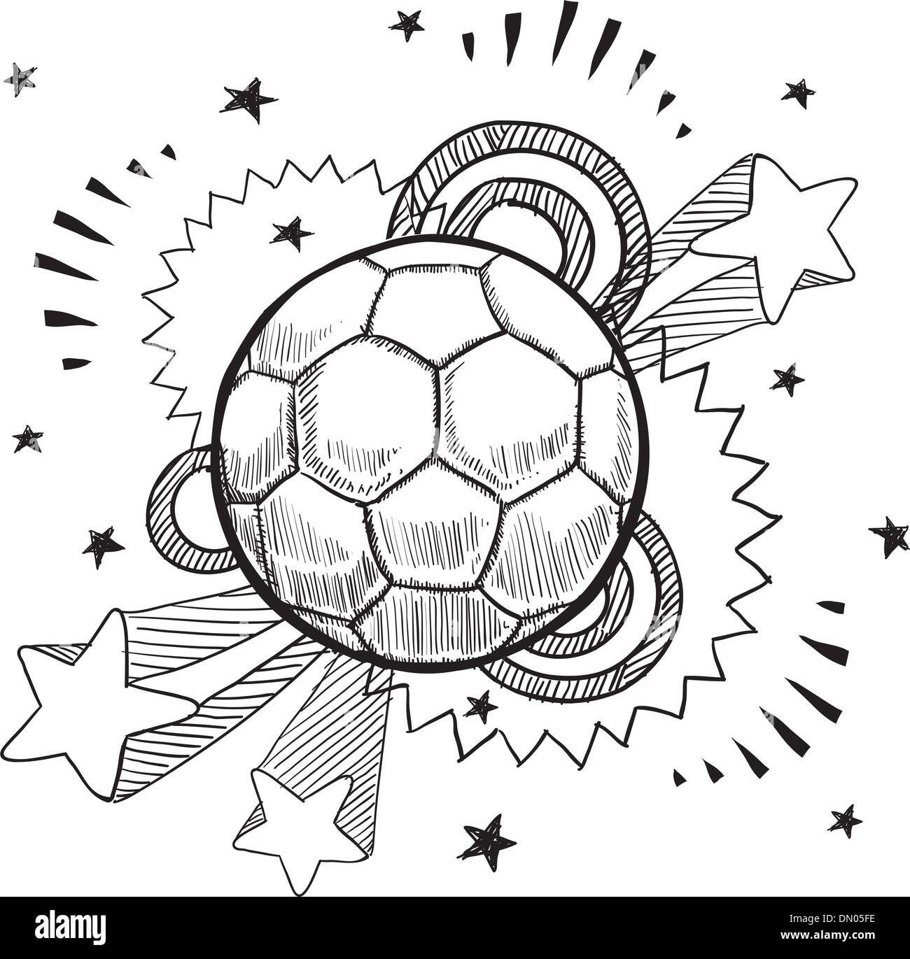 Soccer ball sketch hi-res stock photography and images - Alamy