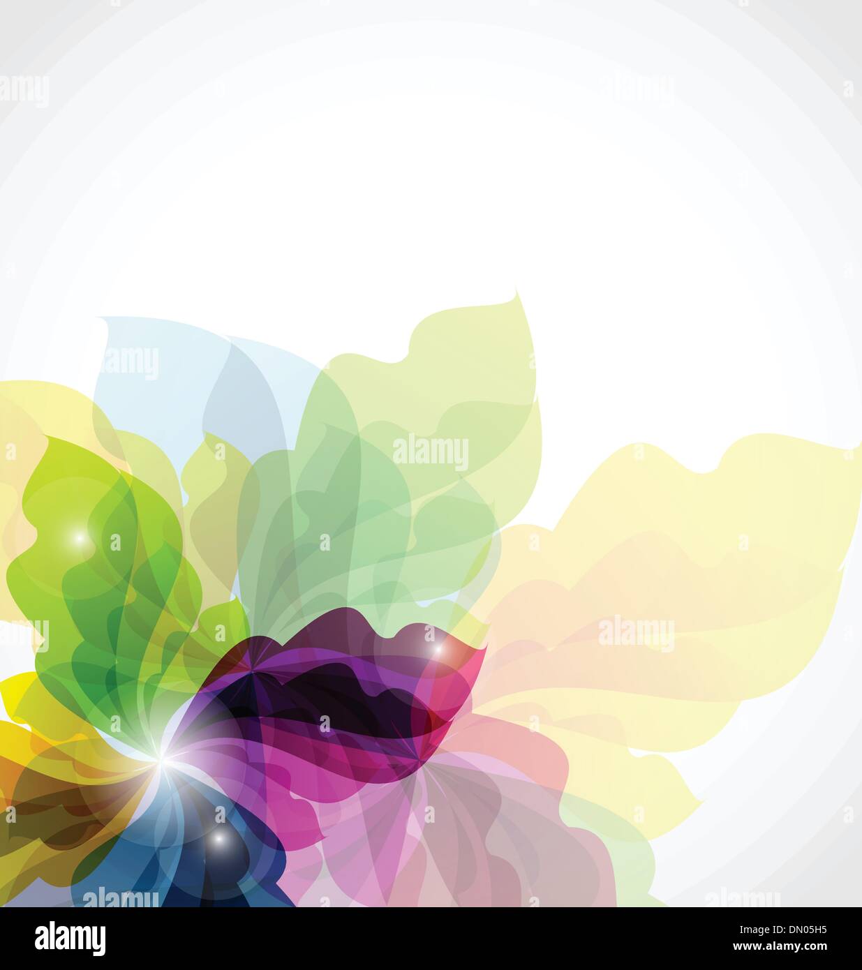 Modern transparent floral background Stock Vector Image & Art - Alamy