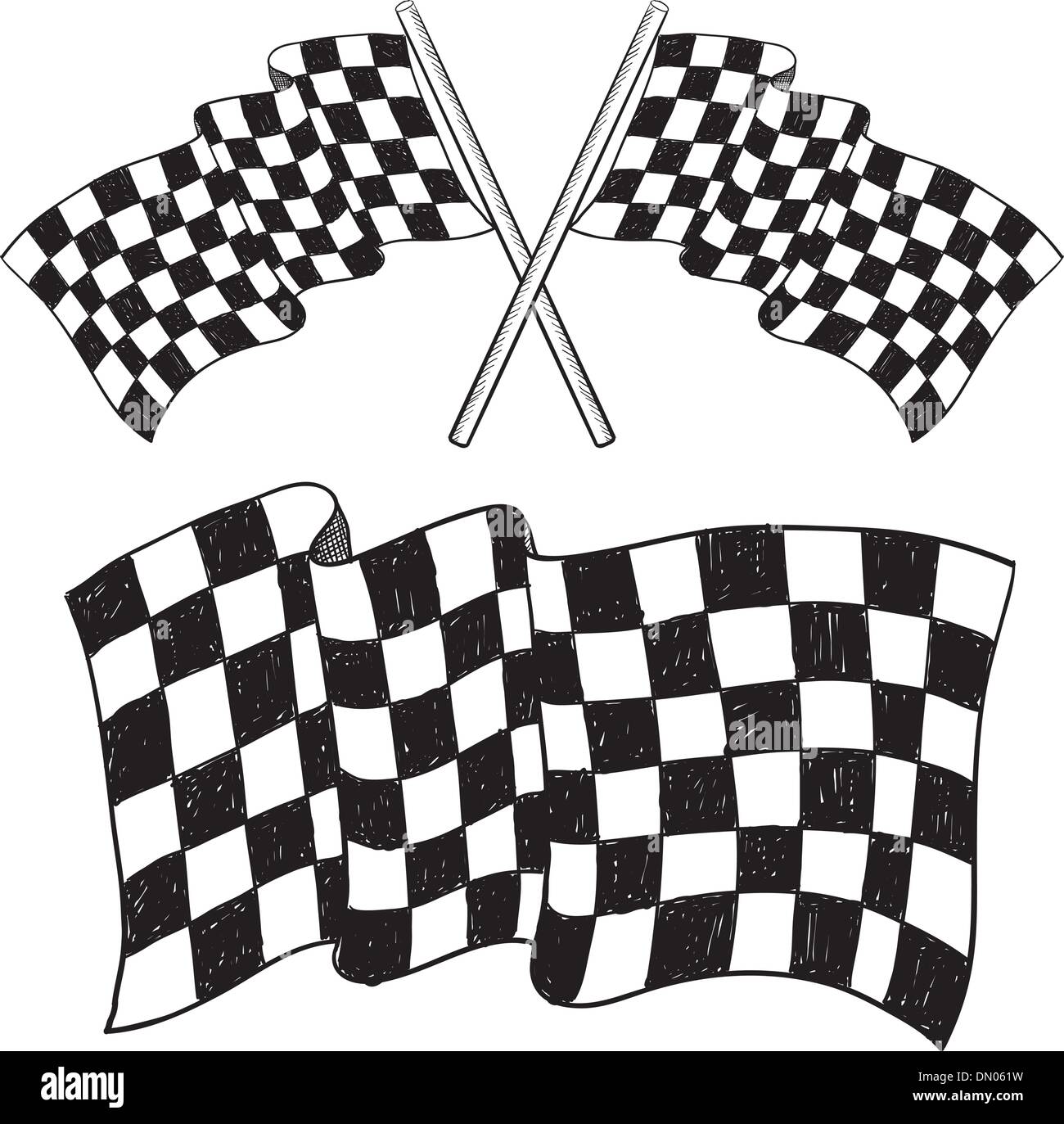 Nascar race flag Stock Vector Images - Alamy