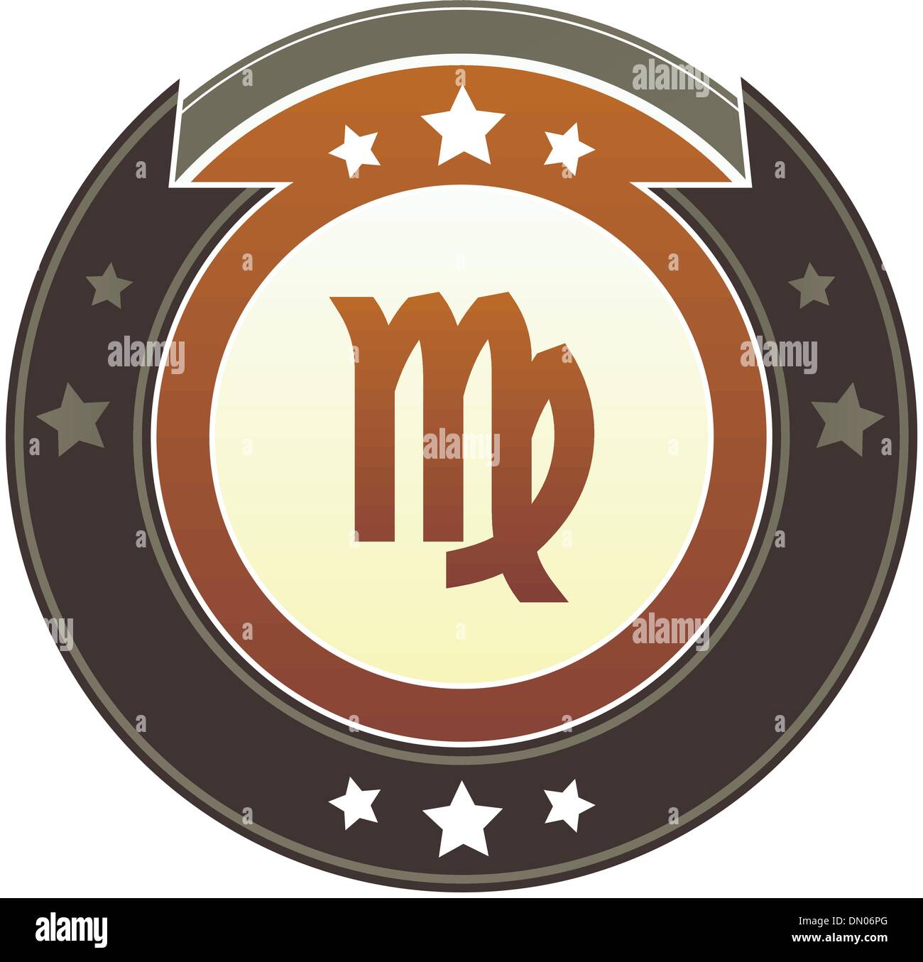 Virgo symbol sticker hi-res stock photography and images - Alamy