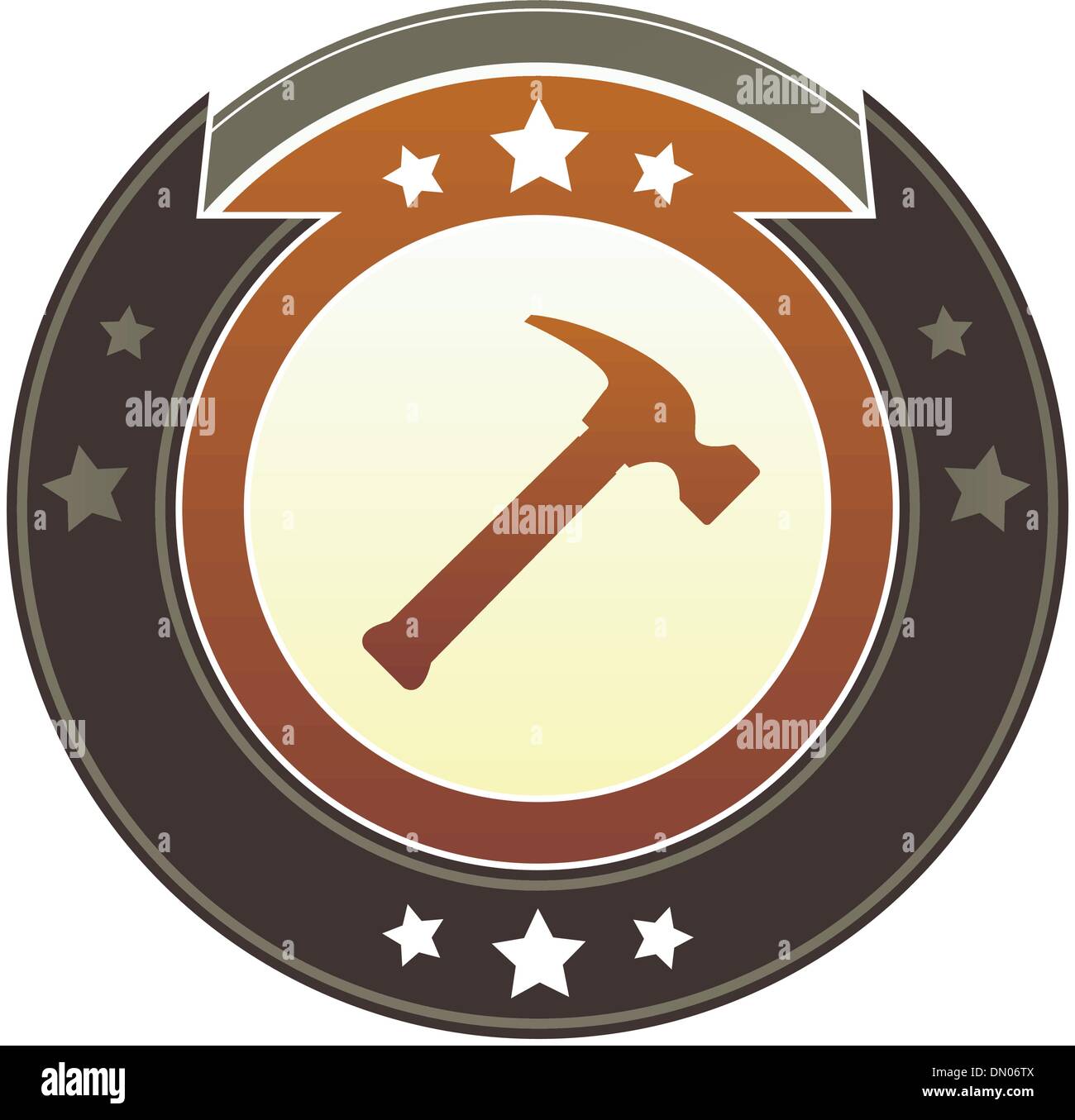 Hammer sticker Stock Vector Images - Alamy