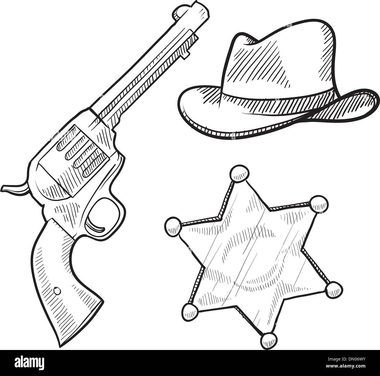 Stetson western Stock Vector Images - Alamy