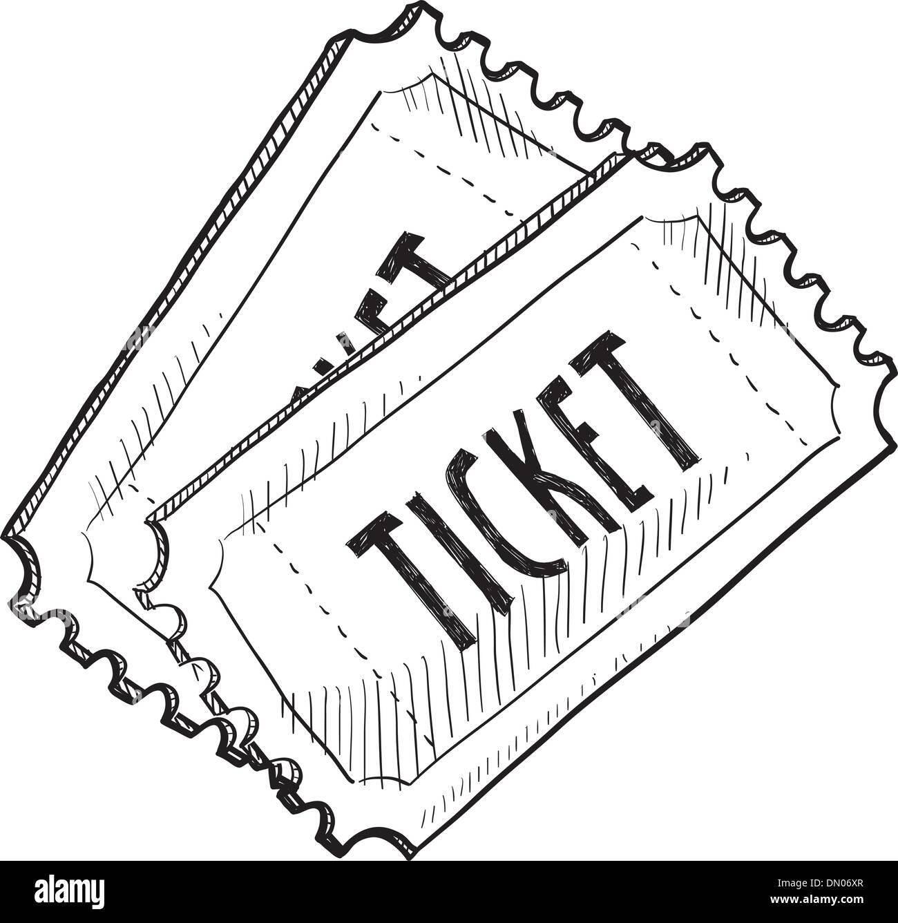 Raffle tickets illustration Stock Vector Images - Alamy