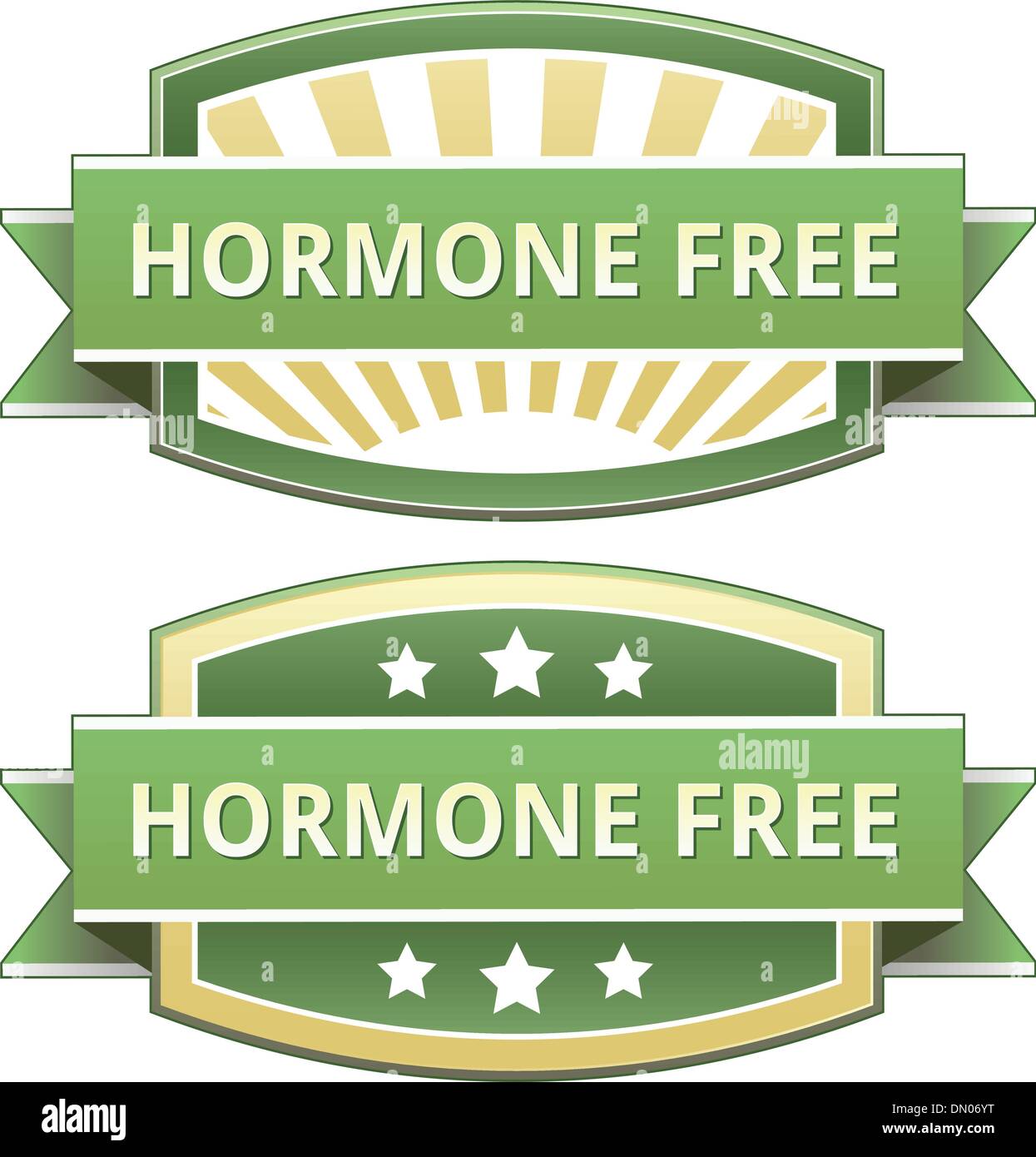 Hormone free food label hi-res stock photography and images - Alamy