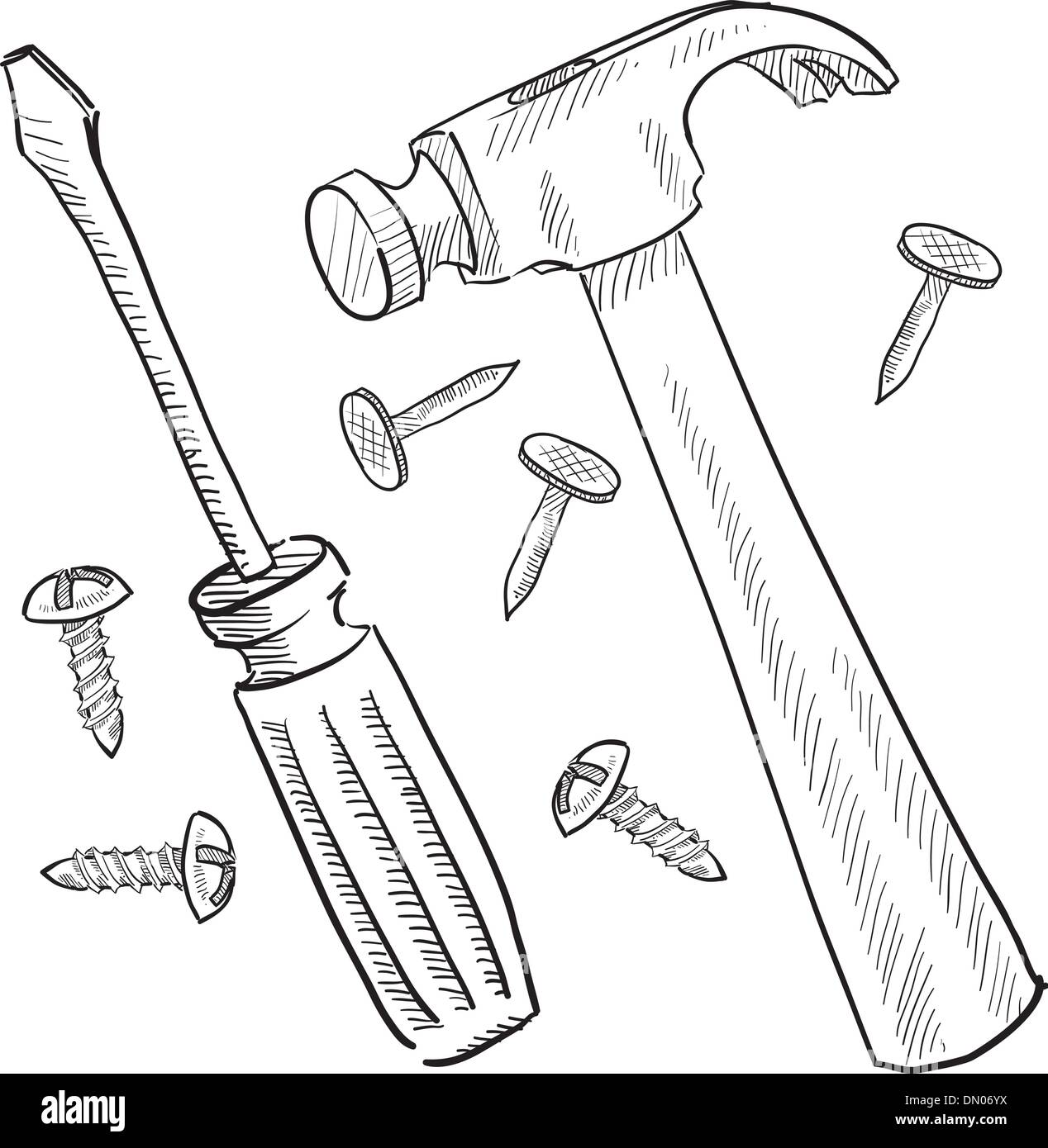 Screw Driver Drawing