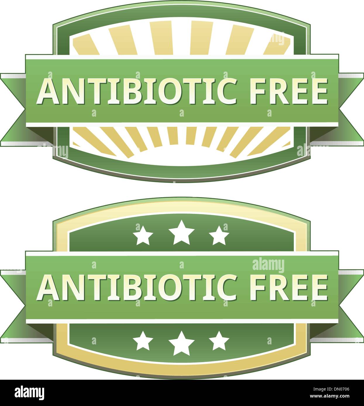 Antibiotic free icon design hi-res stock photography and images - Alamy