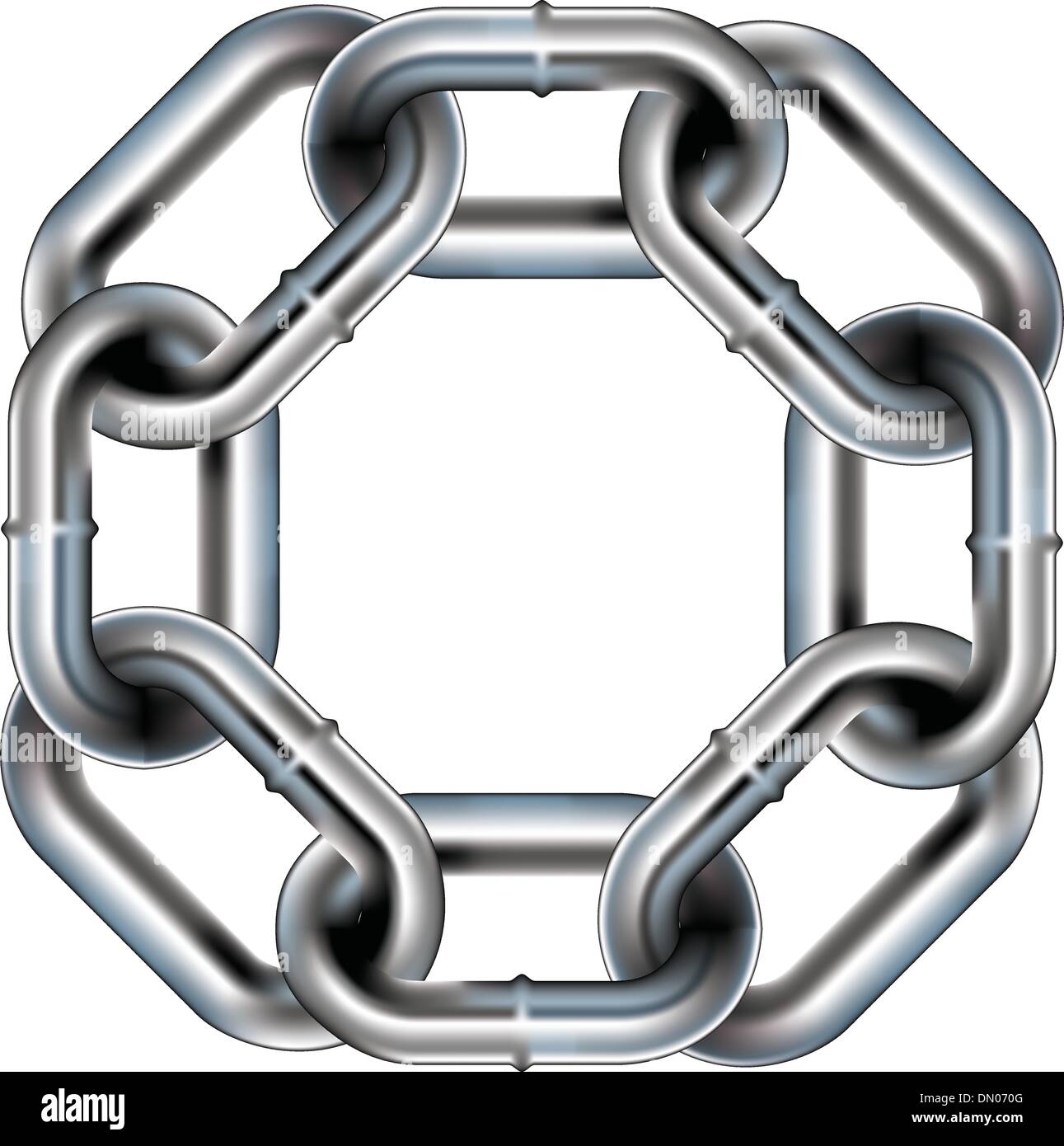 Chain link vector vectors hi-res stock photography and images - Alamy