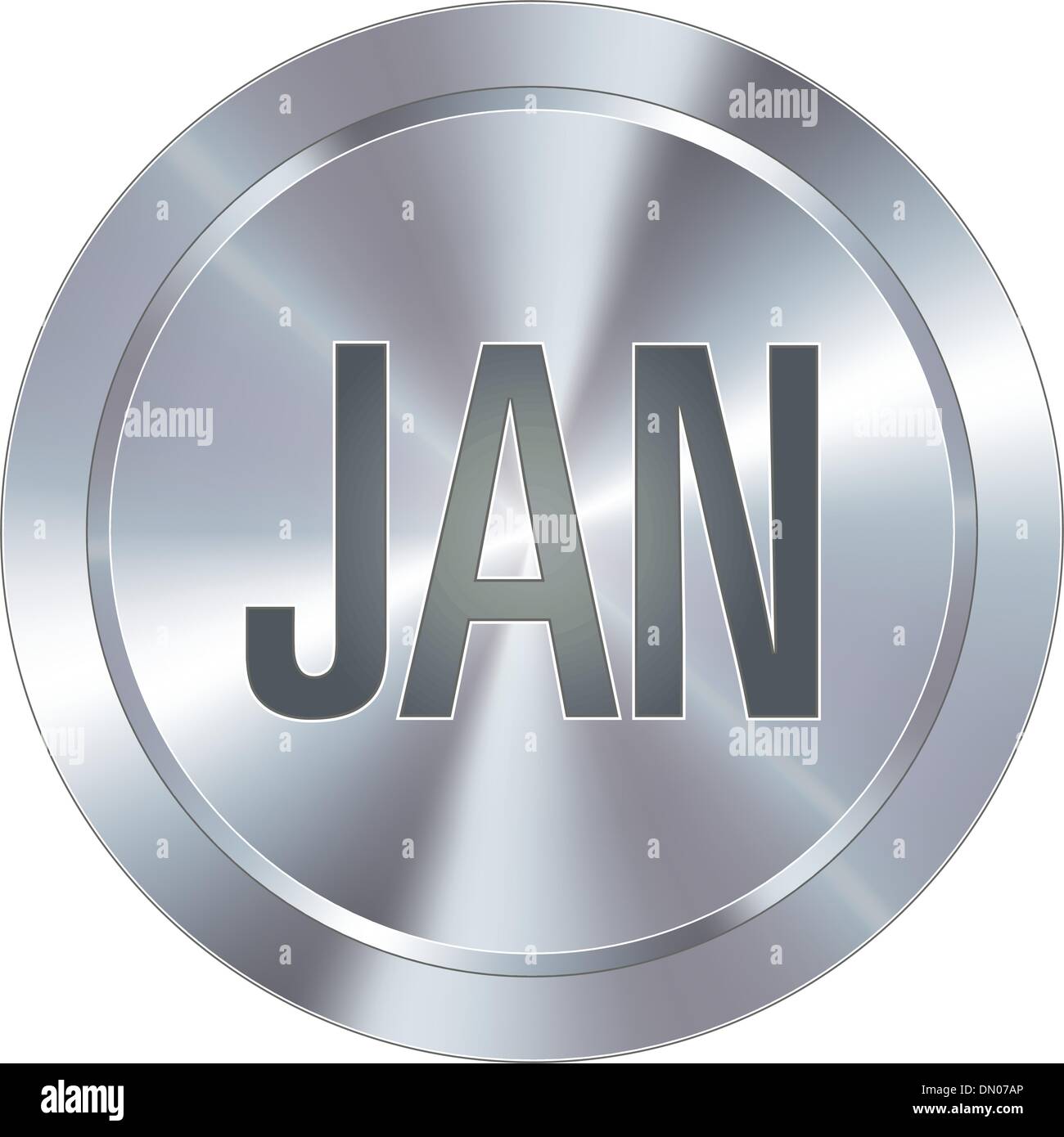 January industrial button Stock Vector Image & Art - Alamy