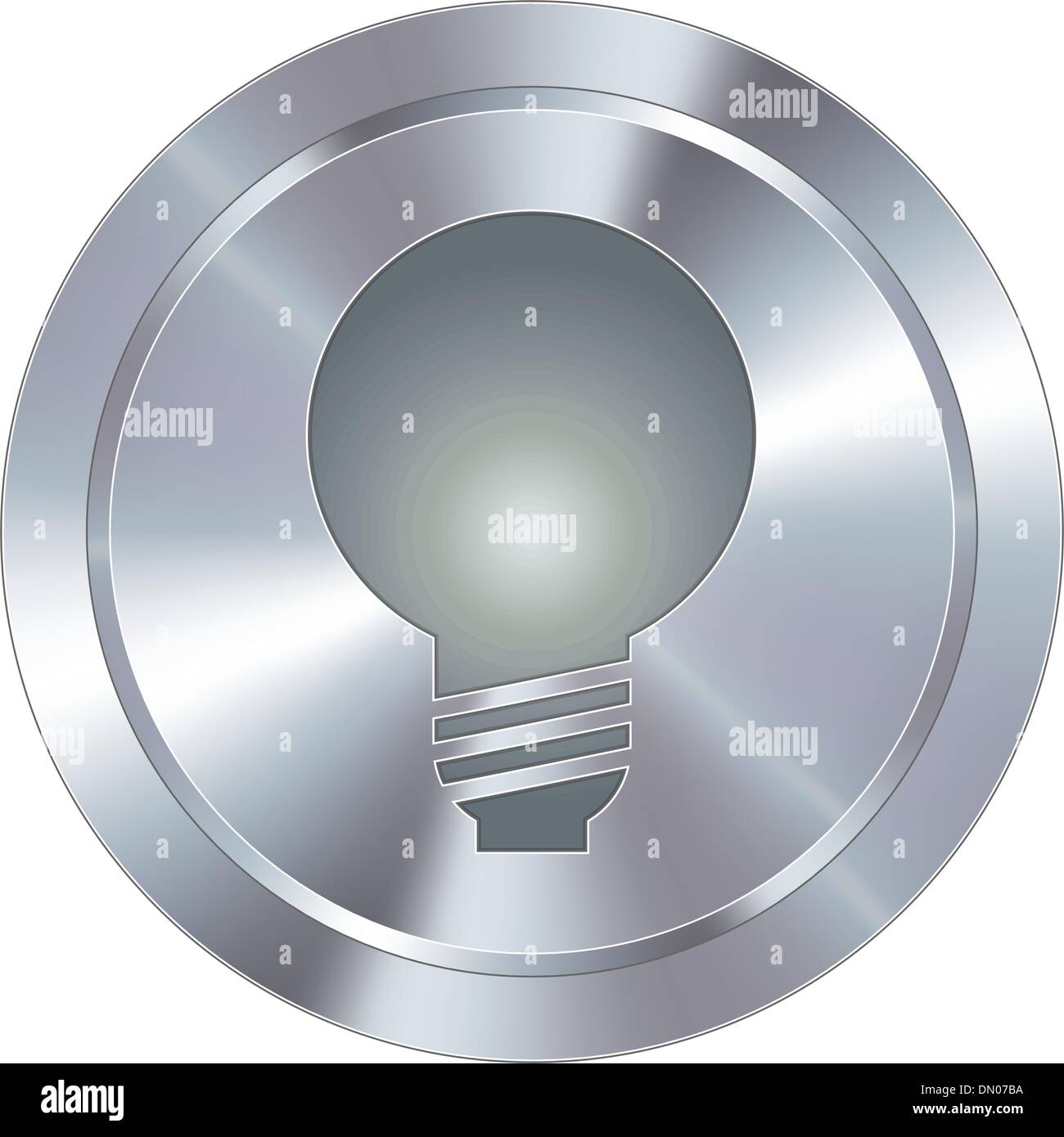 Light bulb industrial button Stock Vector Image & Art - Alamy
