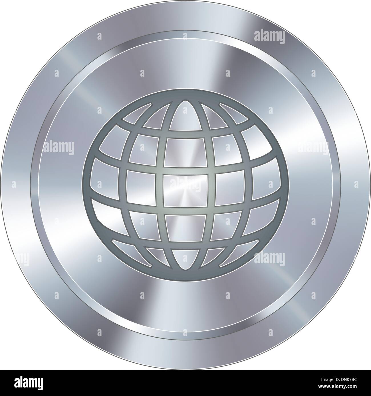 Abstract globe industrial button Stock Vector Image & Art - Alamy
