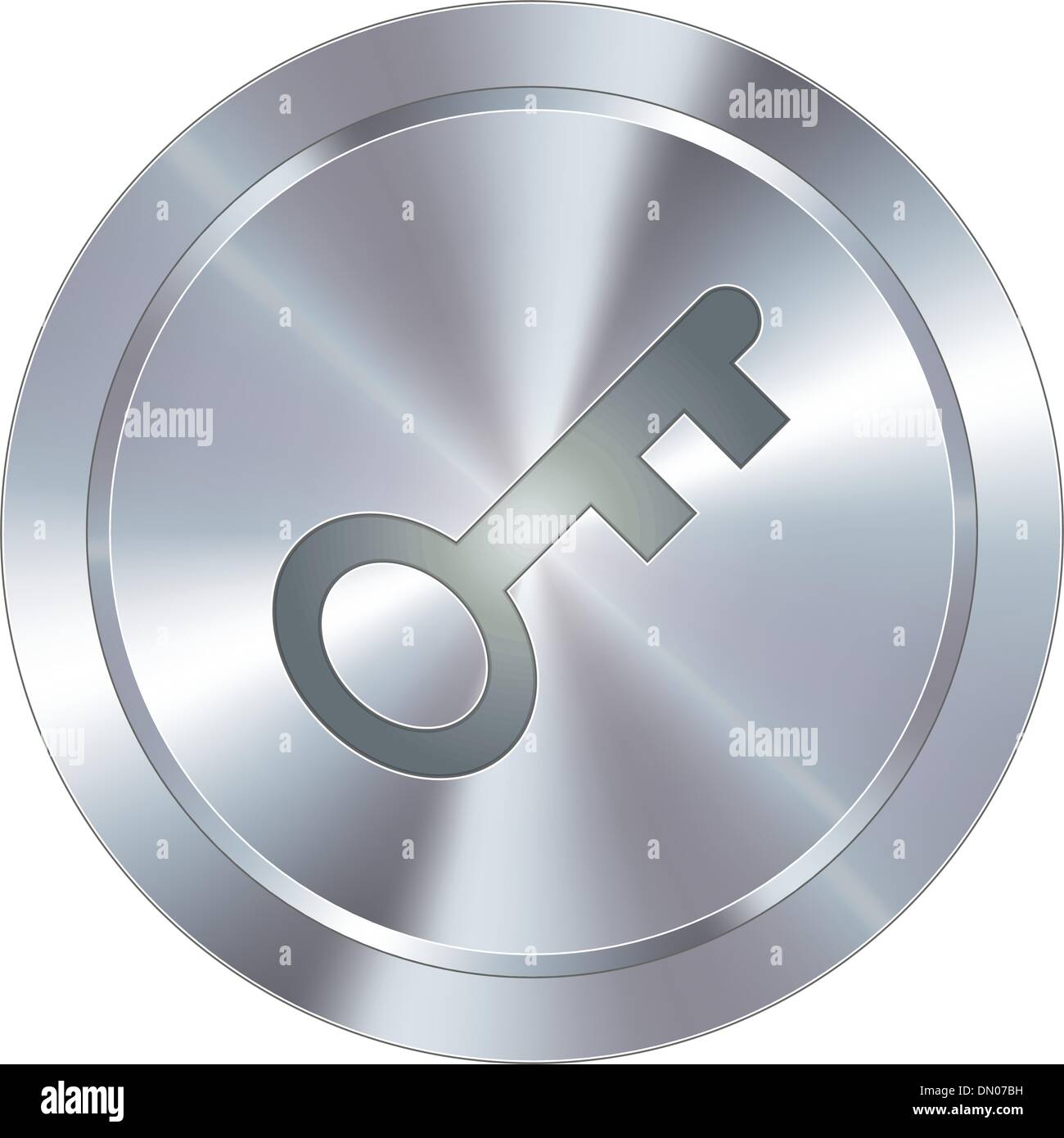 Skeleton key industrial button Stock Vector Image & Art - Alamy