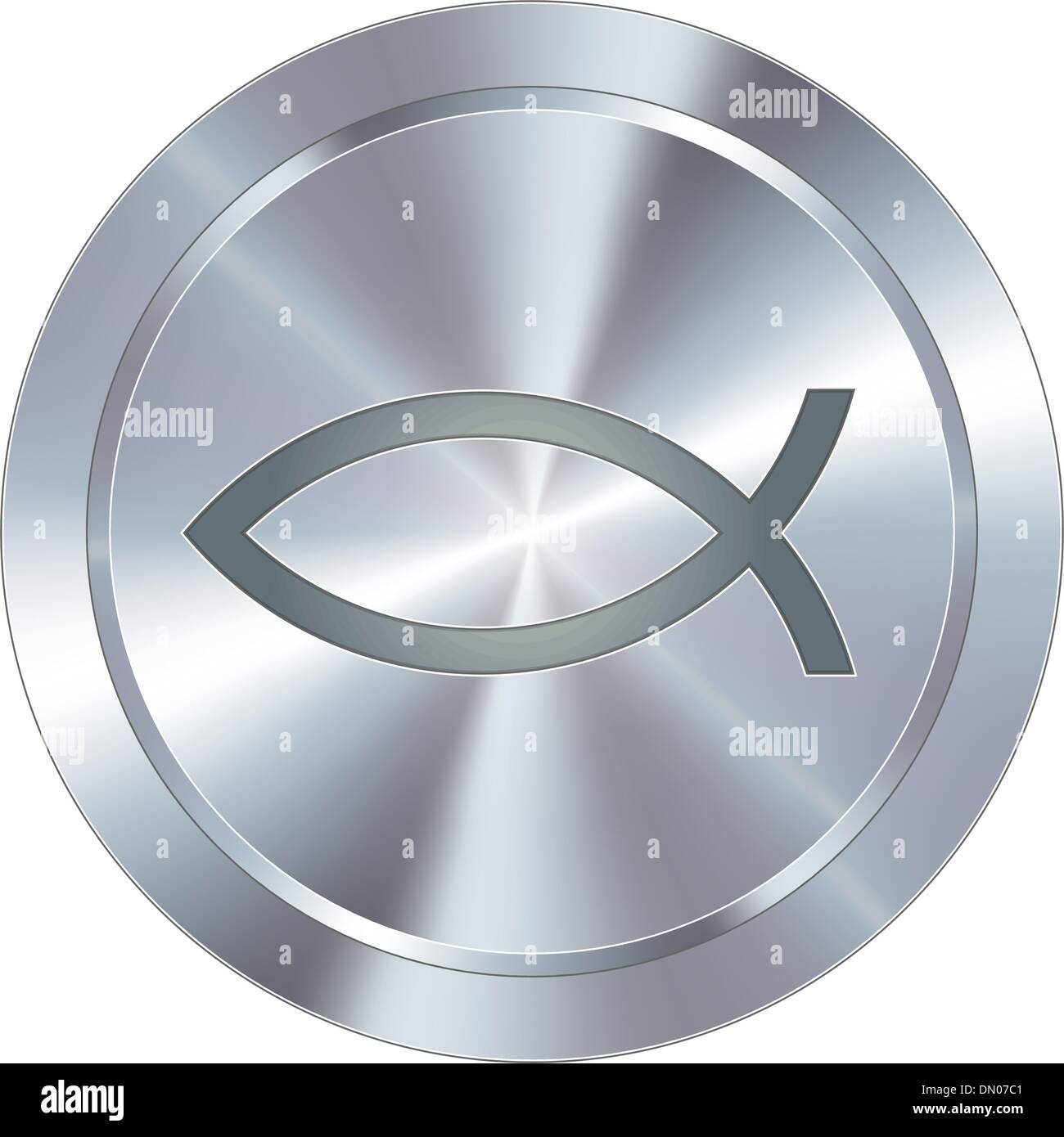 Jesus fish industrial button Stock Vector Image & Art - Alamy
