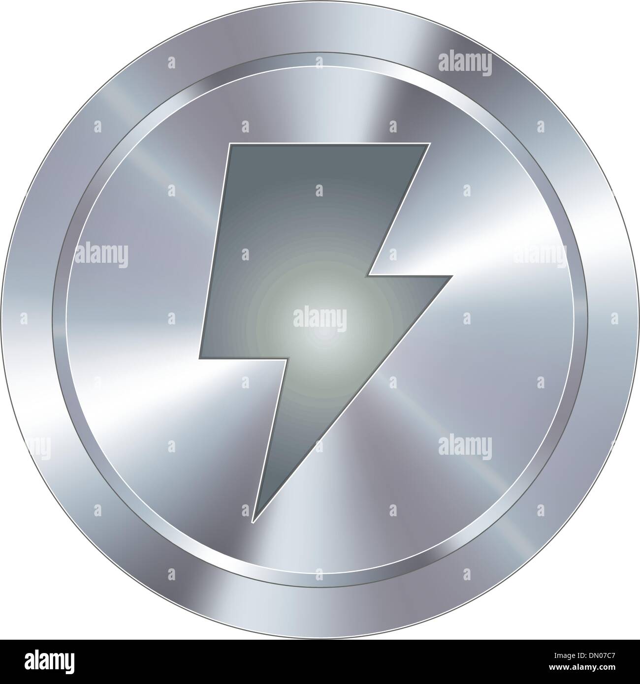 Lightning bolt industrial button Stock Vector Image & Art - Alamy